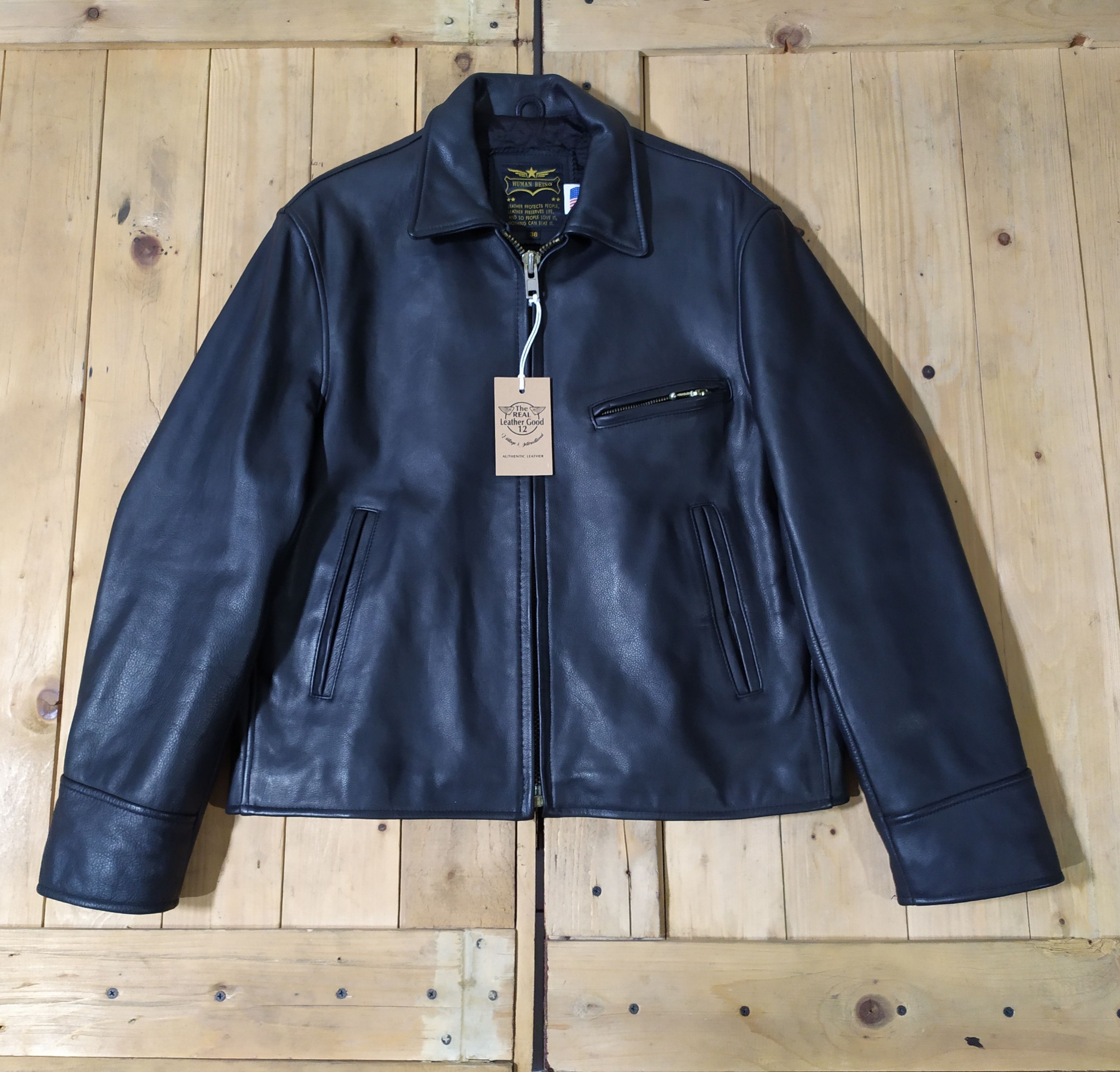 Genuine Leather × I Am Not A Human Being HUMAN BEING LEATHER HIGHWAYMAN ...