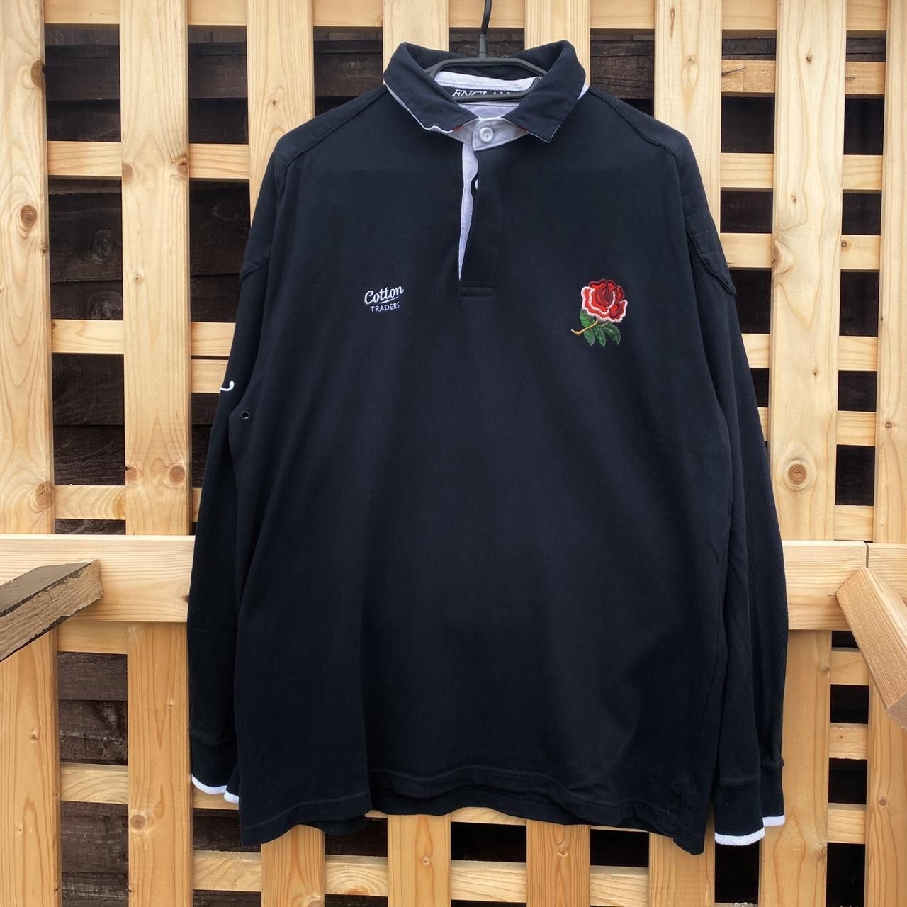 Cotton Traders Cotton traders England rugby black rugby shirt large ...