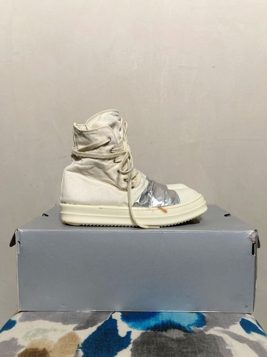Rick Owens INSANE SS17 HUSTLER MUMMY RAMONES DUCT TAPE FOIL 42 SNEAKERS ...