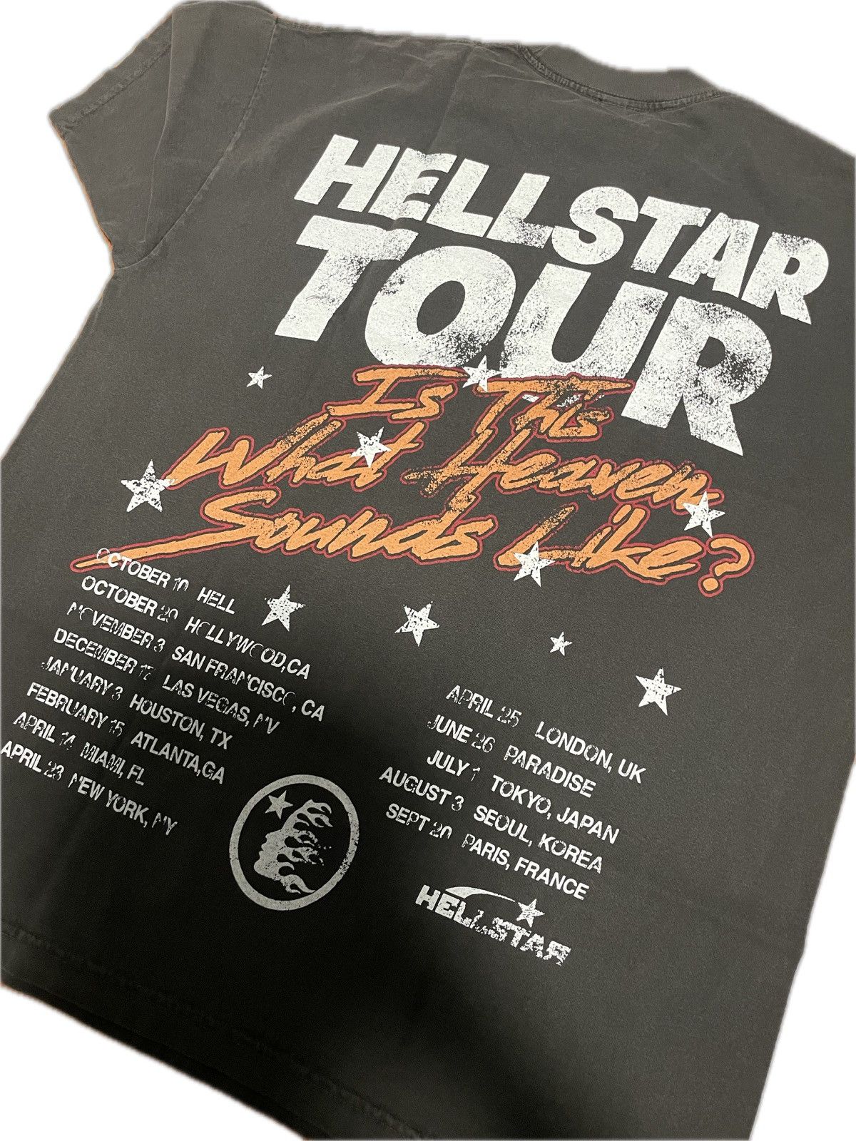 HELLSTAR Hellstar Records Biker Tour T-Shirt | Grailed