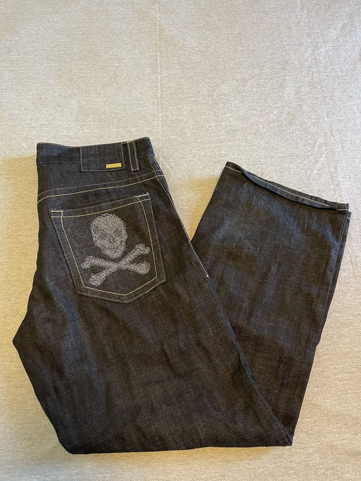Avirex Avirex 36 X 34 Jeans Men Skull Bejeweled Rhinestones Y2K | Grailed