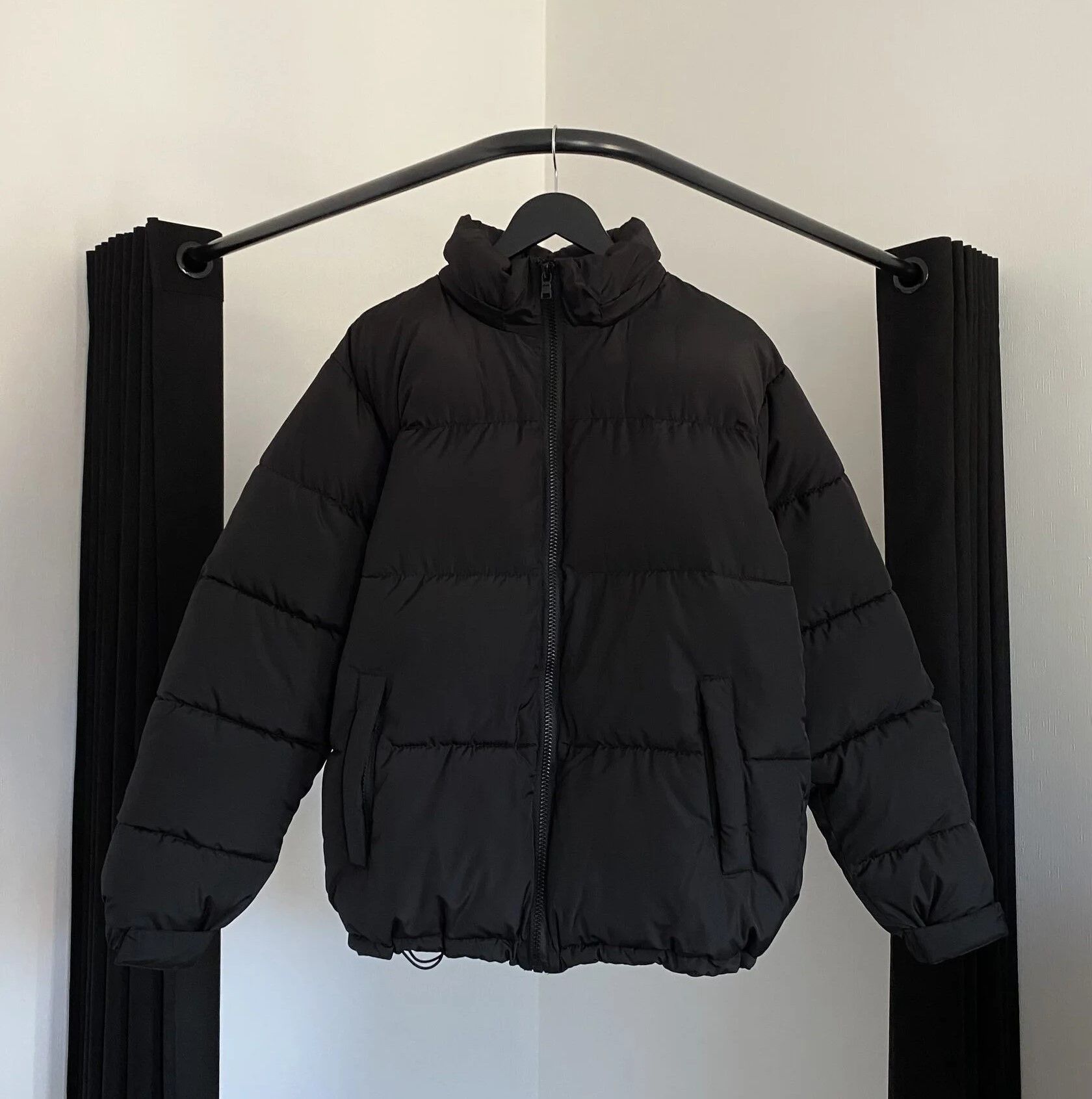 Avant Garde × Custom × Streetwear Streetwear puffer jacket down black ...