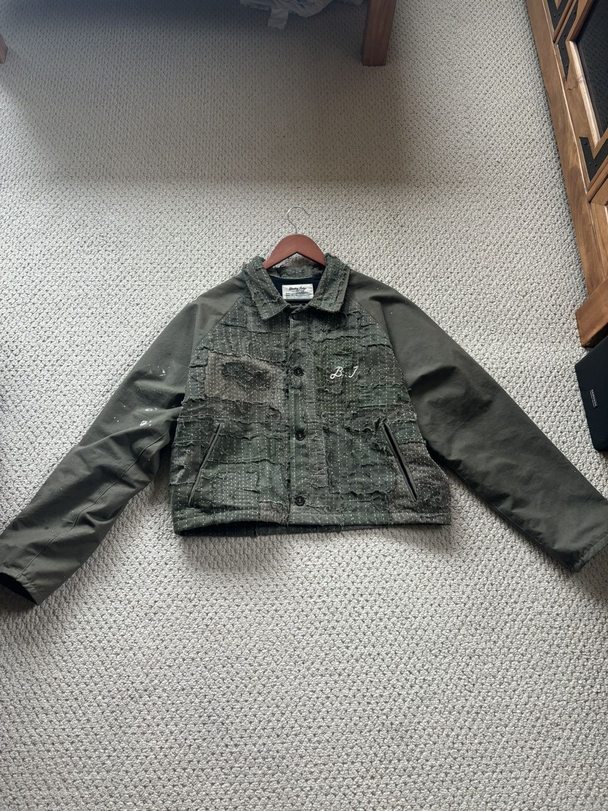 Streetwear × Vintage Bleeding Indigo Army Boro Jacket | Grailed