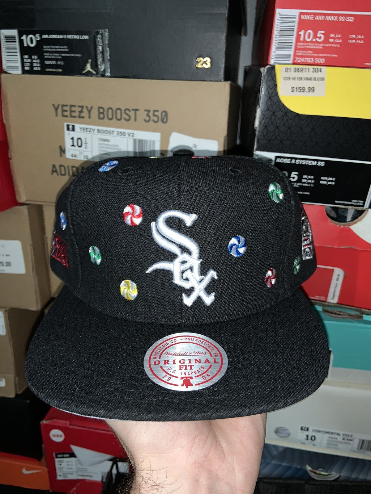 Lyrical Lemonade × MLB × Mitchell & Ness Lyrical Lemonade x Chicago White Sox Pinwheel Snapback ...