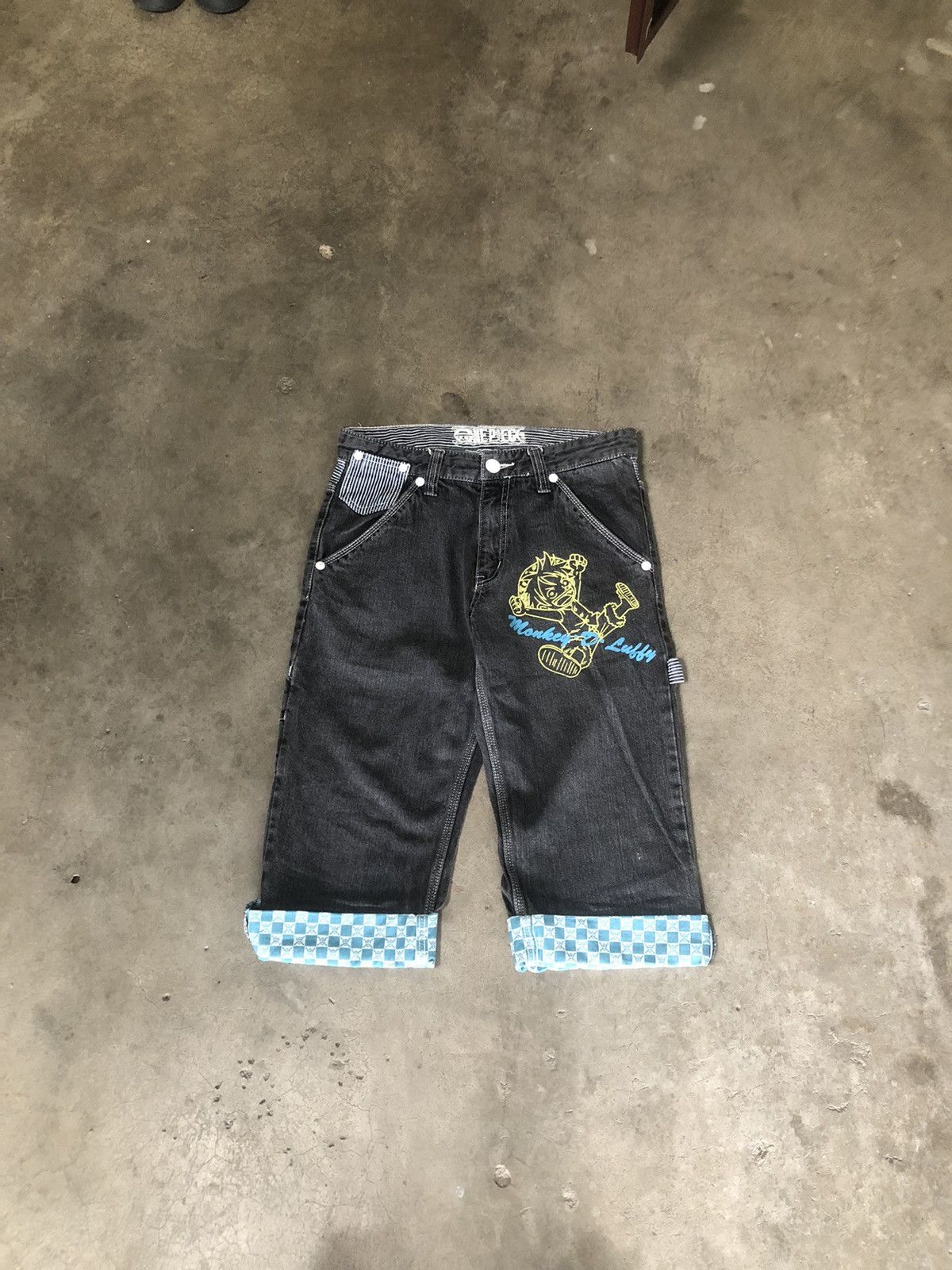 One Piece jorts one piece carpenter | Grailed