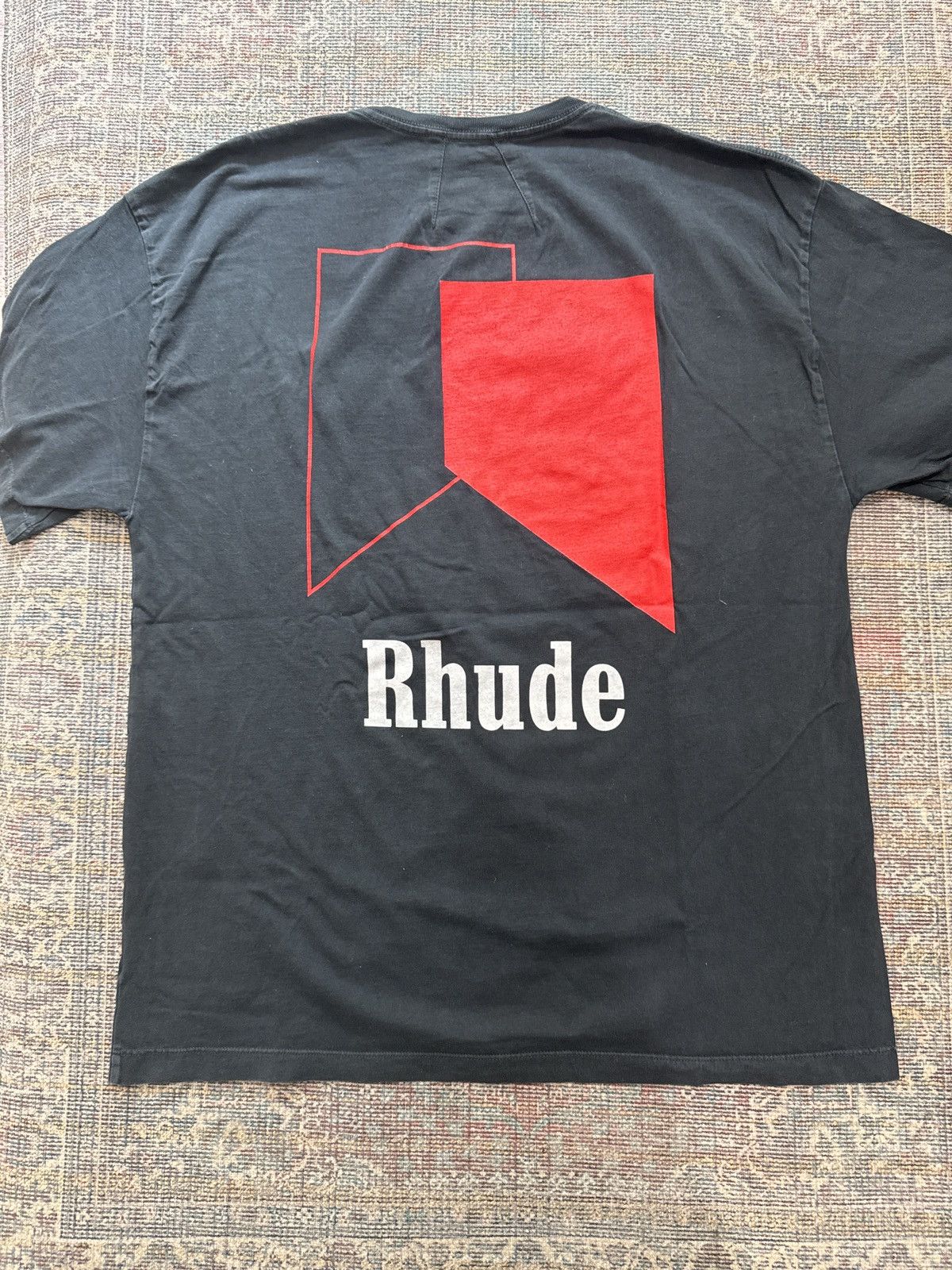 Rhude Rhude track logo cigarette tee | Grailed