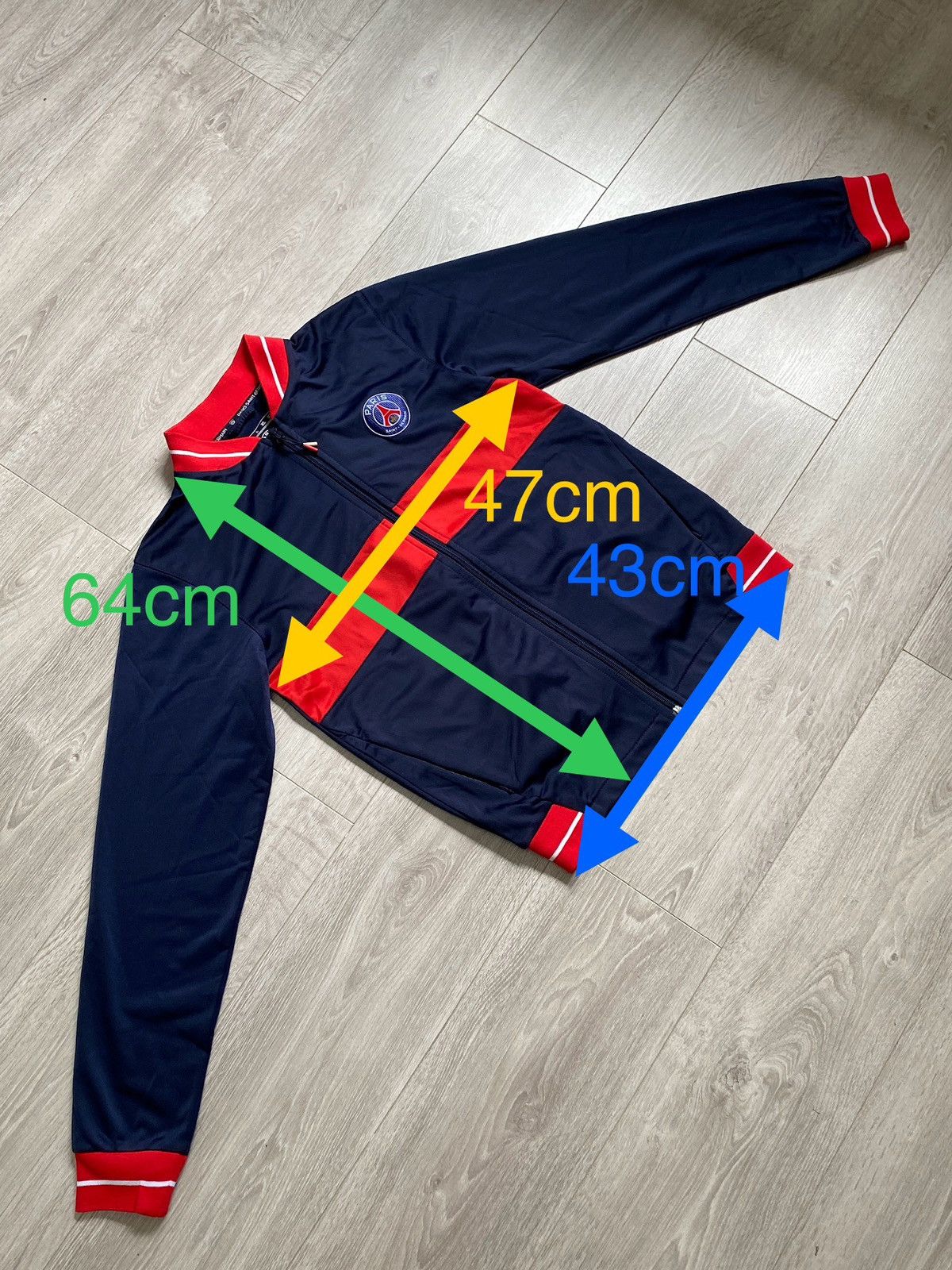 Soccer Jersey PSG Paris Saint Germain Zip Rare Track Jacket Size S ...