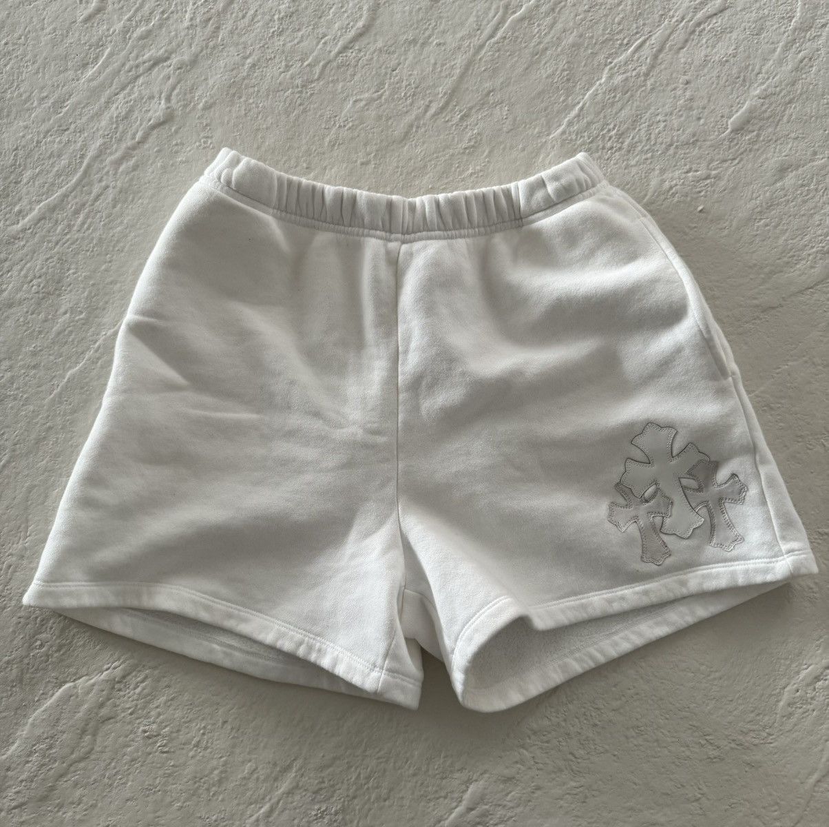 Chrome Hearts Chrome hearts white triple cross shorts | Grailed