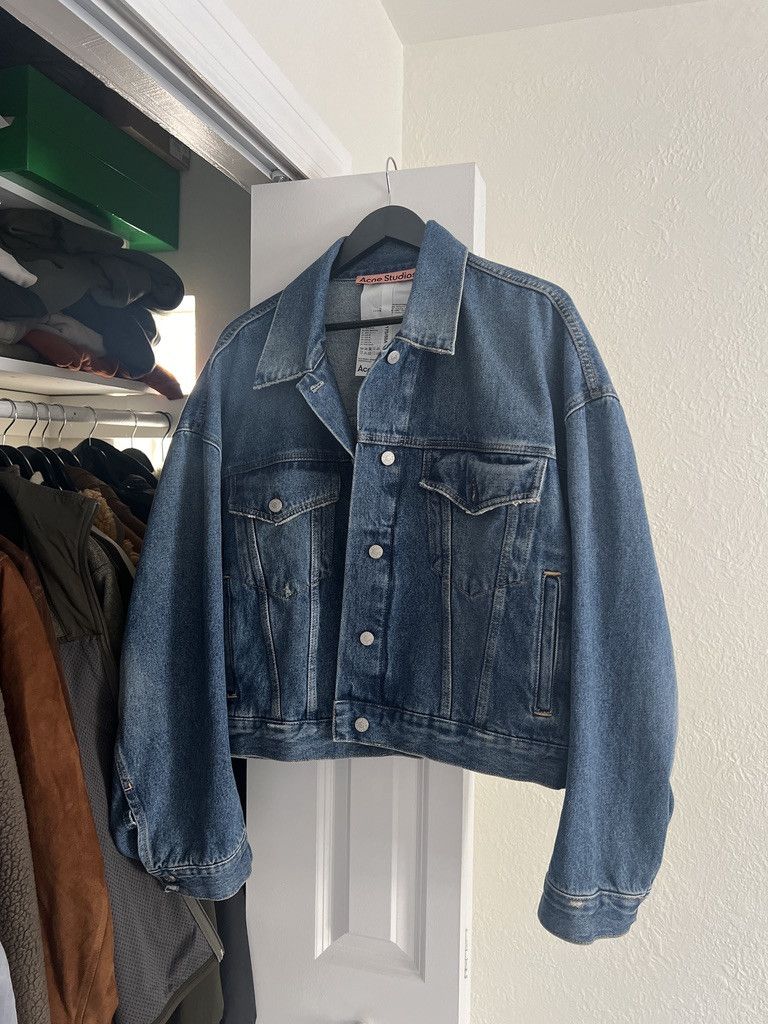 Acne Studios Acne Cropped Boxy Denim Jacket | Grailed