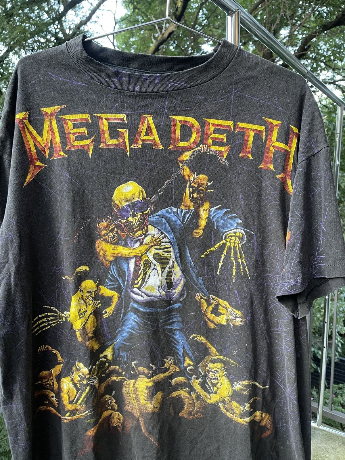 Band Tees × Streetwear × Vintage VINTAGE 1991 MEGADETH ALL OVER PRINT ...
