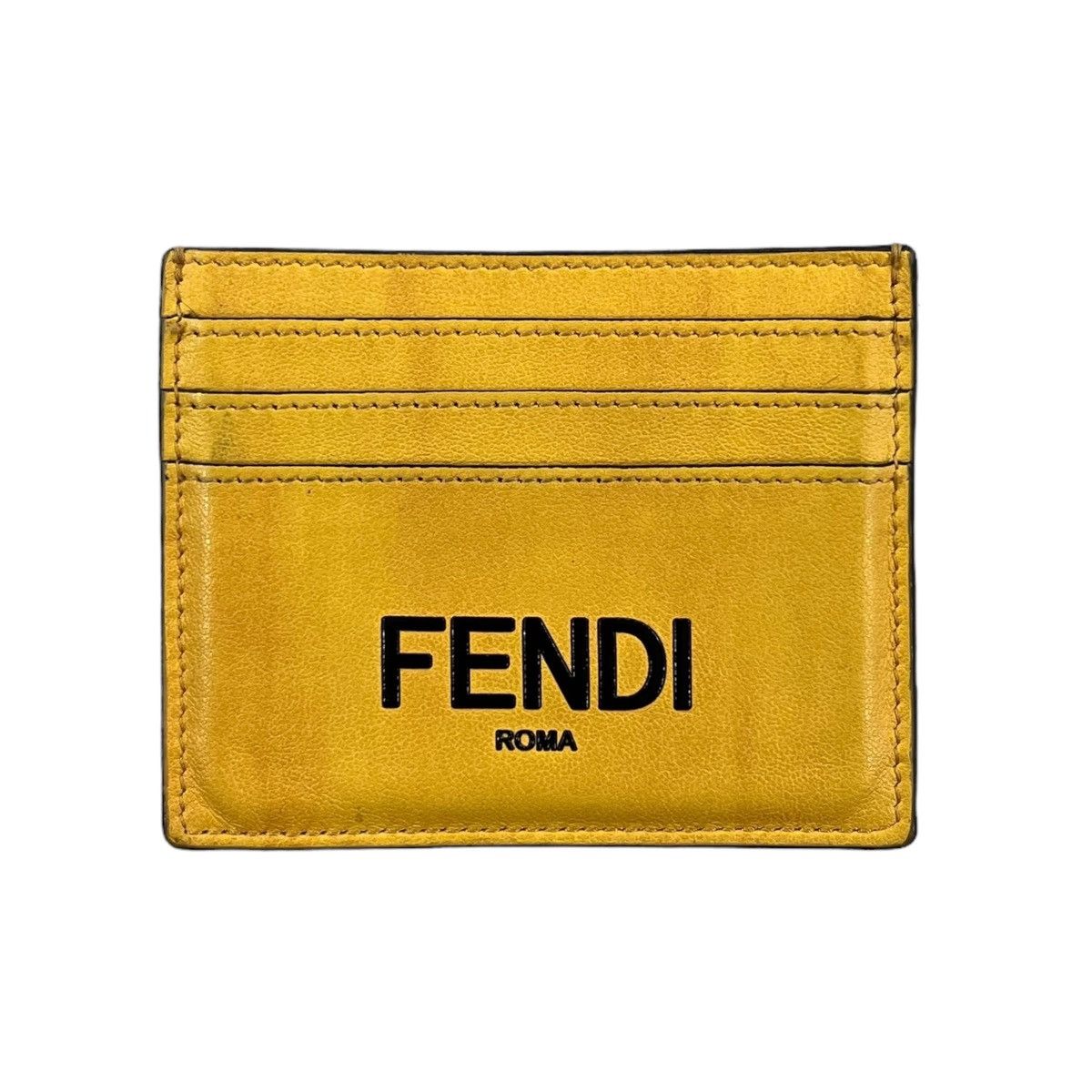 Fendi Fendi Logo Leather Card Holder Wallet | Grailed