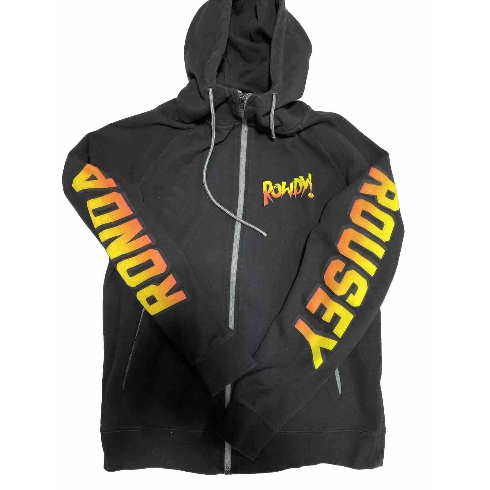 Wwe Ronda Rousey Hoodie Adult Medium Black WWE Rowdy Wrestling | Grailed