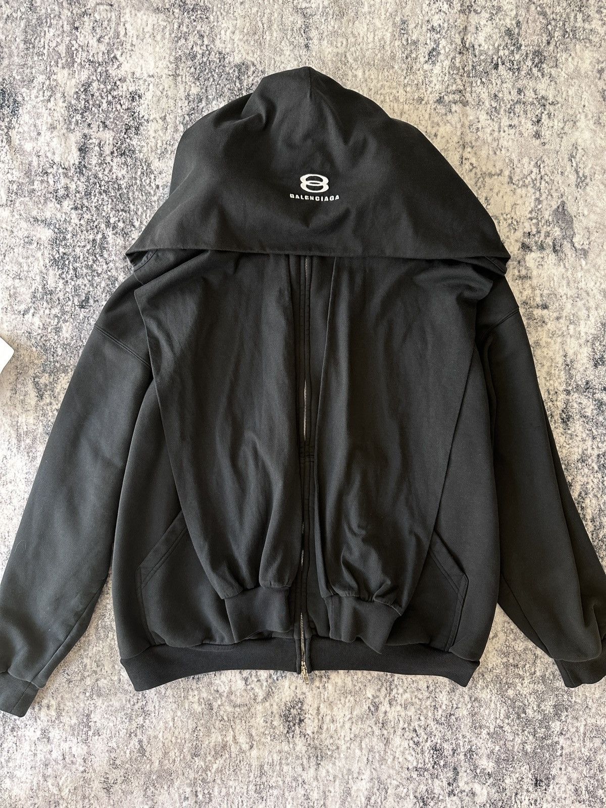 Balenciaga UNITY SPORTS ICON INCOGNITO ZIP-UP HOODIE | Grailed