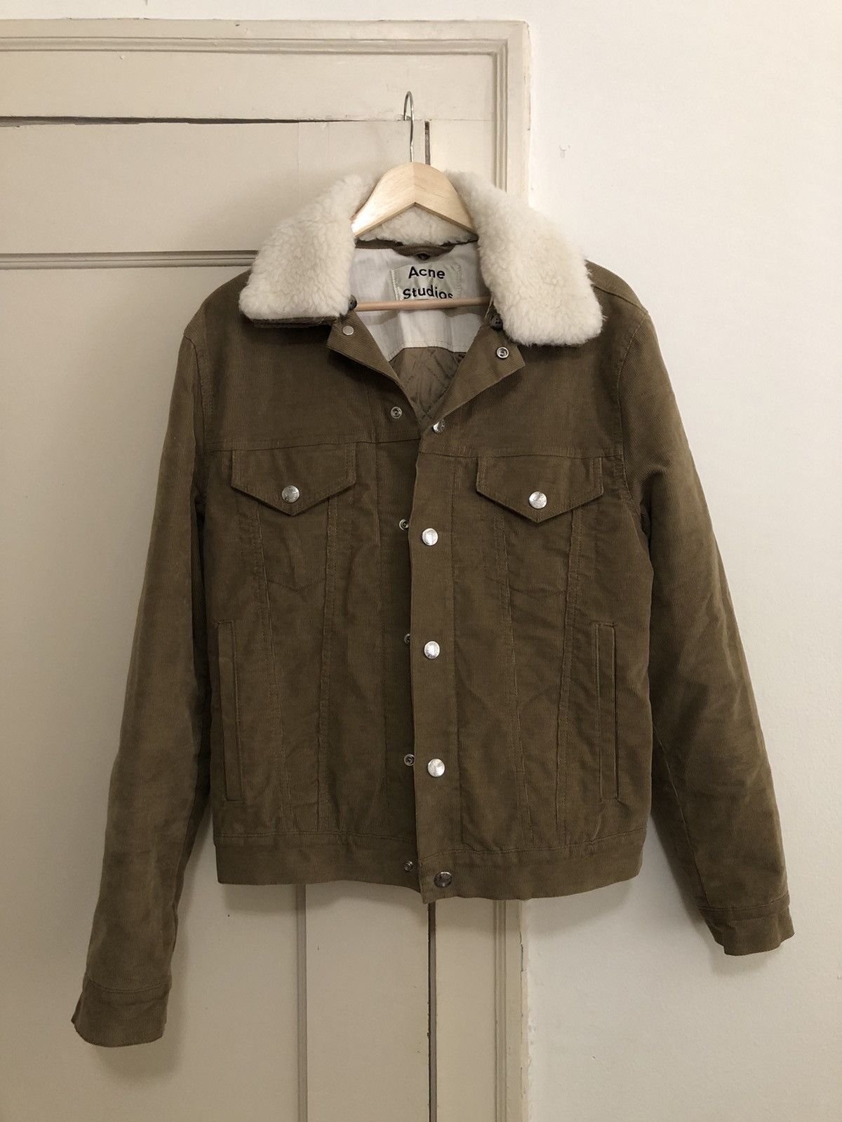 Acne Studios Acne Studios shearling corduroy jacket | Grailed