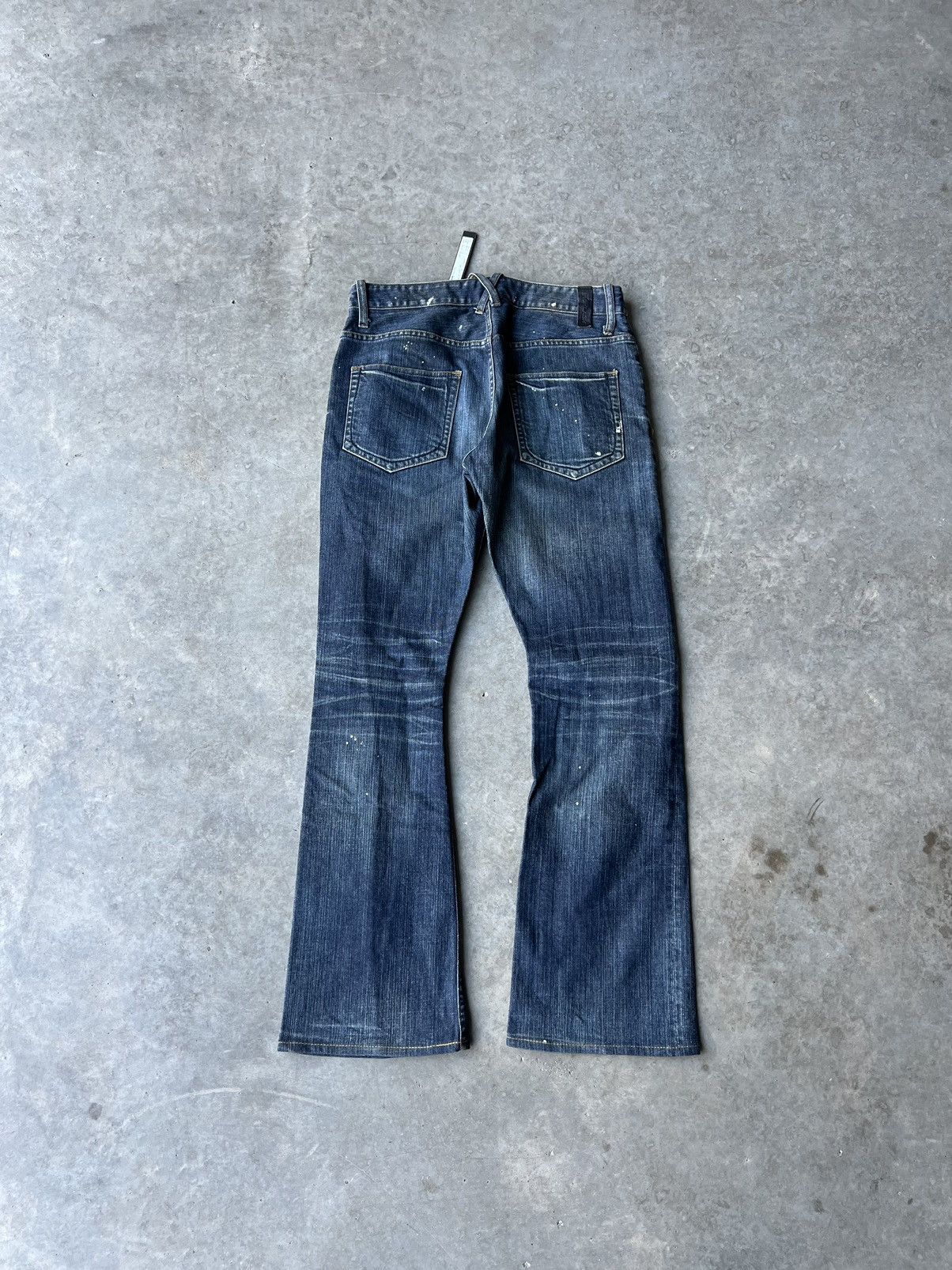 Isamu Katayama Backlash Pig Leather Suede Selvaged Bootcut Flare ...