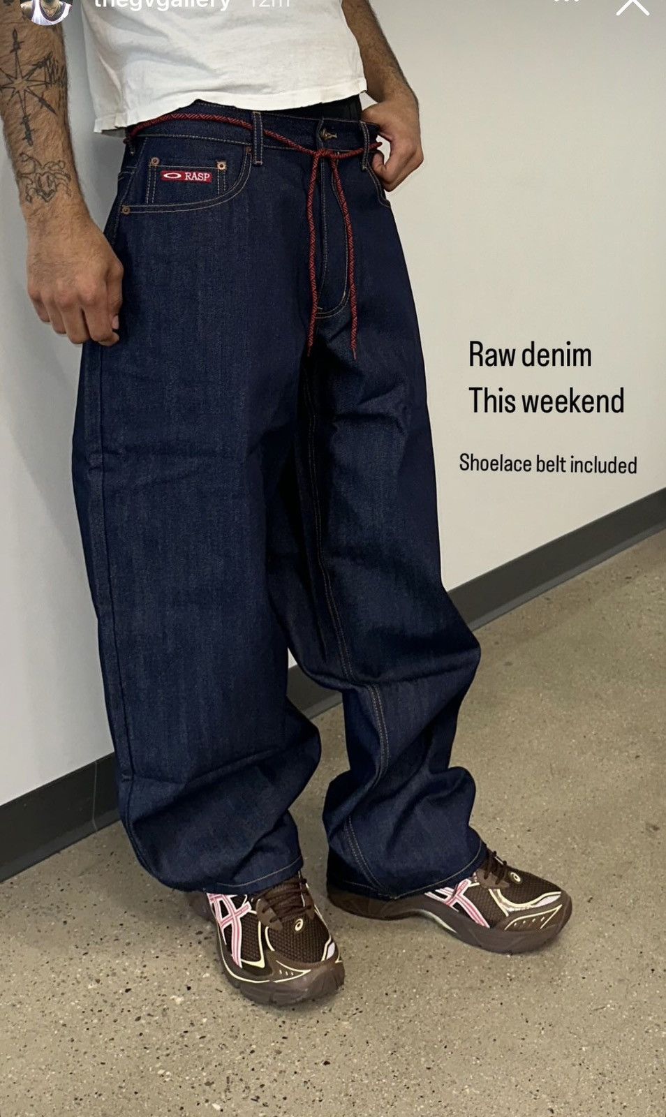 Streetwear × The GV Gallery GV Gallery Raspberry Hills Raw Denim | Grailed