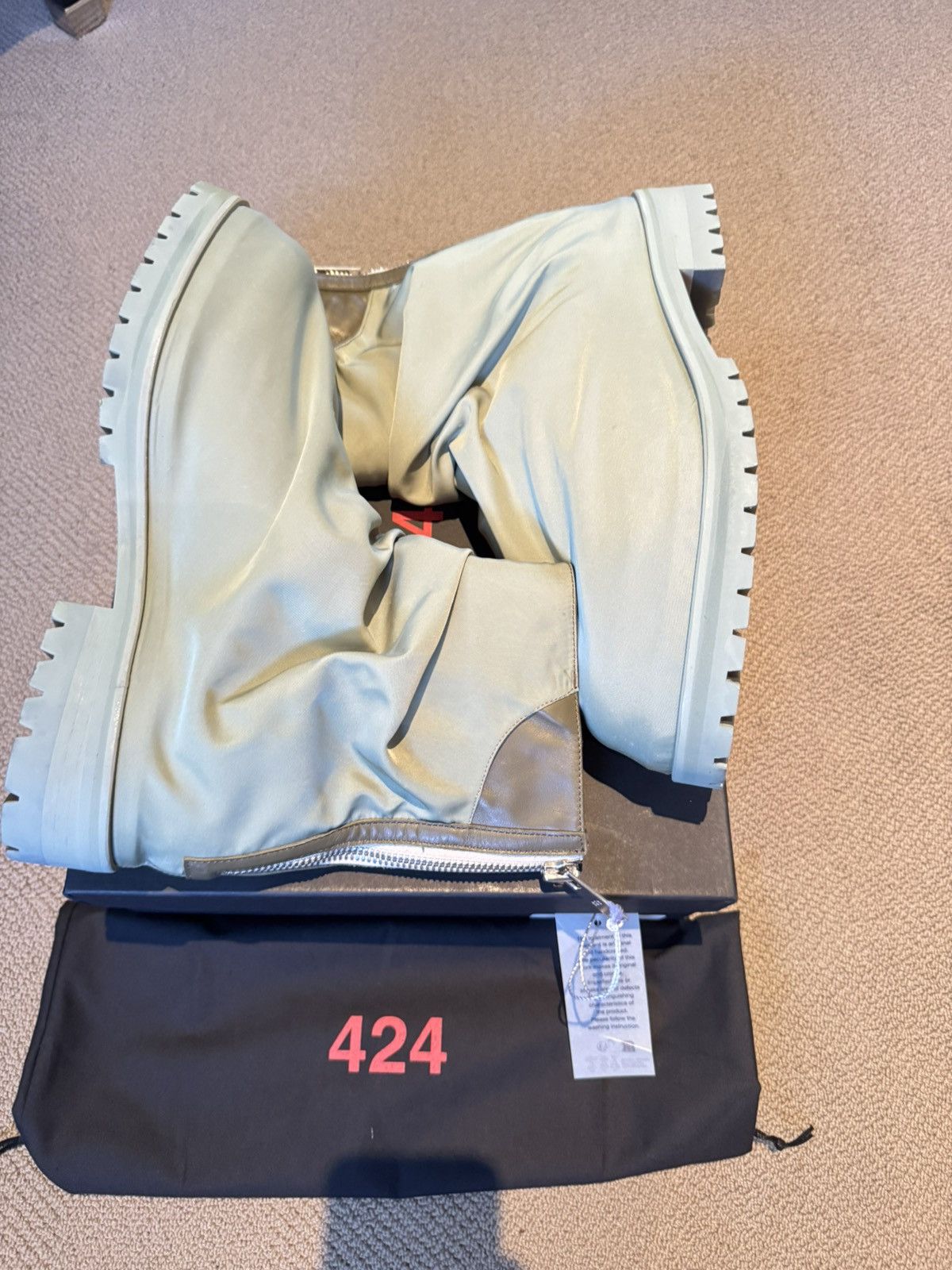 424 BNWT 424 army green marathon boot 47 | Grailed