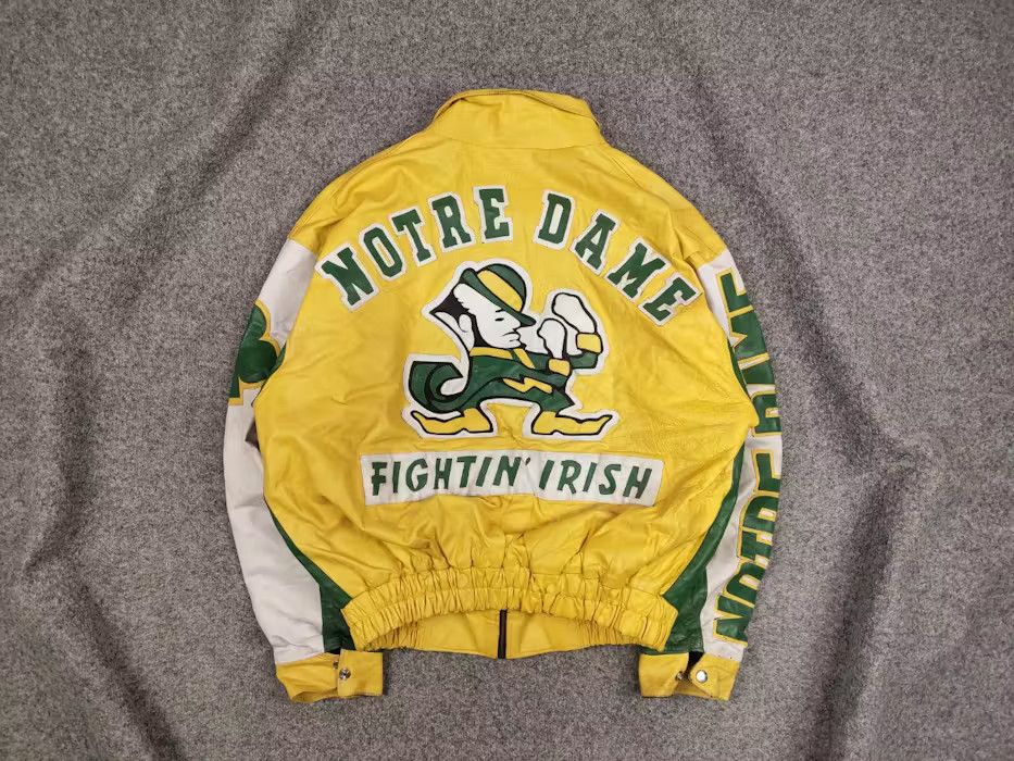 Vintage Vintage 80's Notre Dame Fighting Irish Bomber Varsity Jacket ...