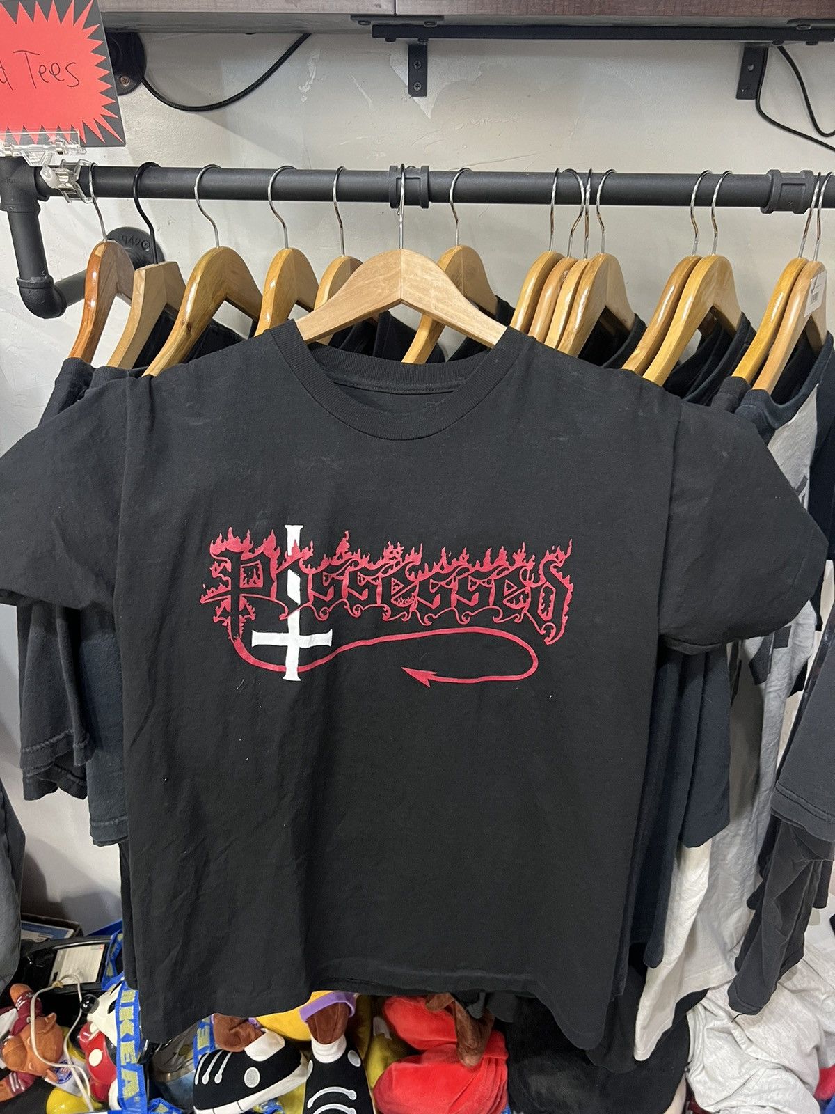 Rock Band × Vintage 80’s Possessed metal rock band promo single stitch ...