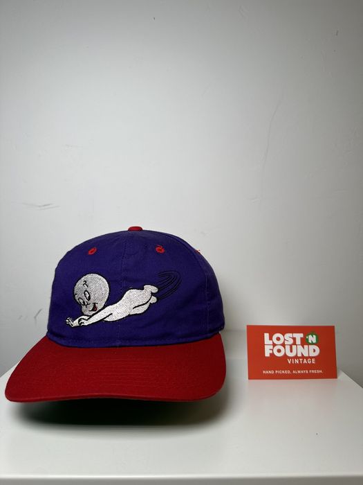 Vintage 1995 Vintage American Needle Casper Blockhead Snapback Hat ...