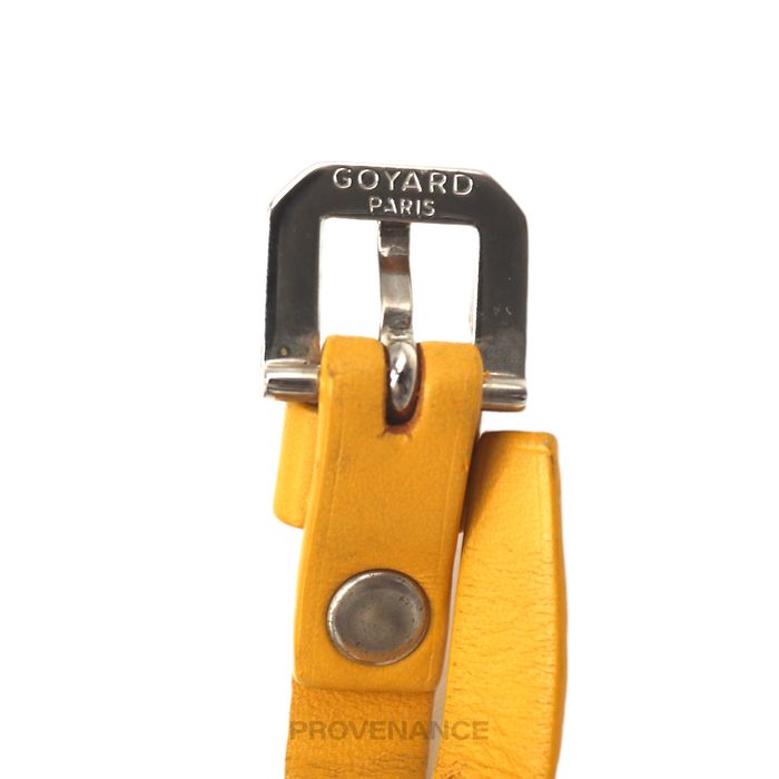 Goyard 🔴 Goyard Luggage Tag - Yellow Leather | Grailed