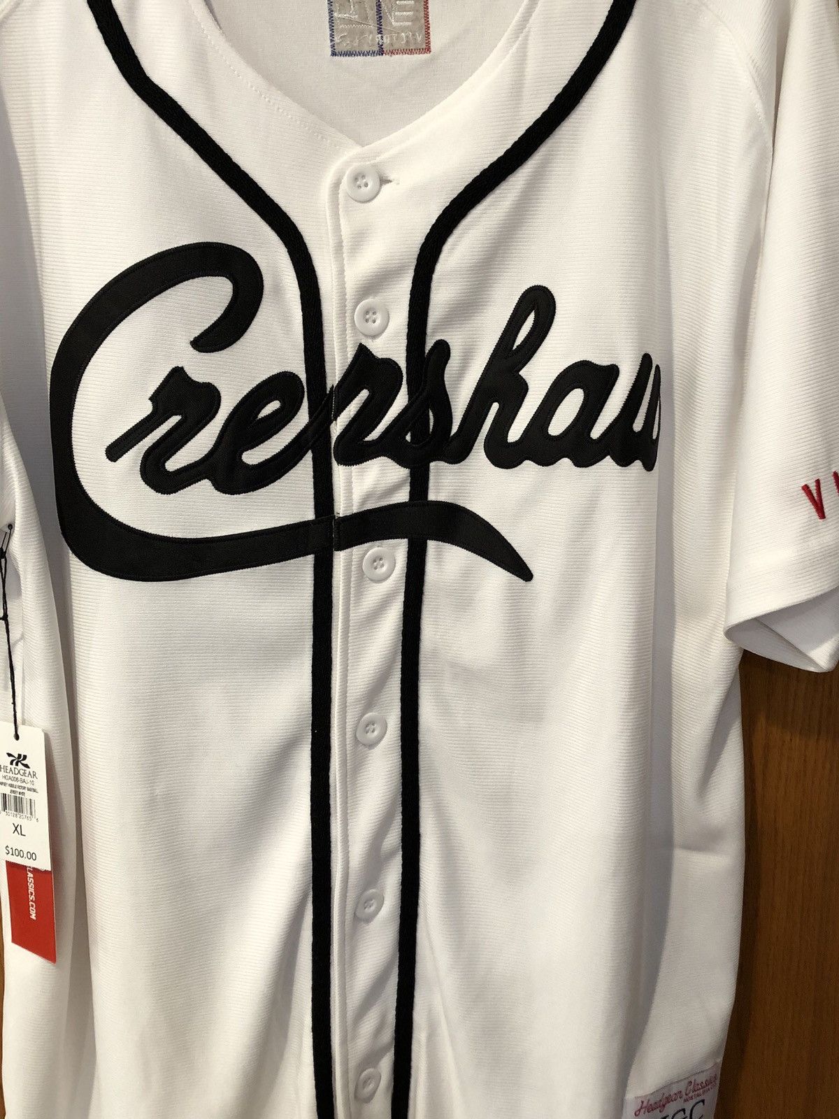 Crenshaw Headgear Classics Mens Nipsey Hussle Crenshaw Baseball Jersey ...
