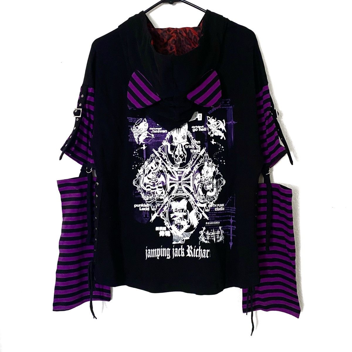 20471120 × Drain Gang × Maris Rock MARIS ROCK WIT-33 Cat Ear Hoodie ...
