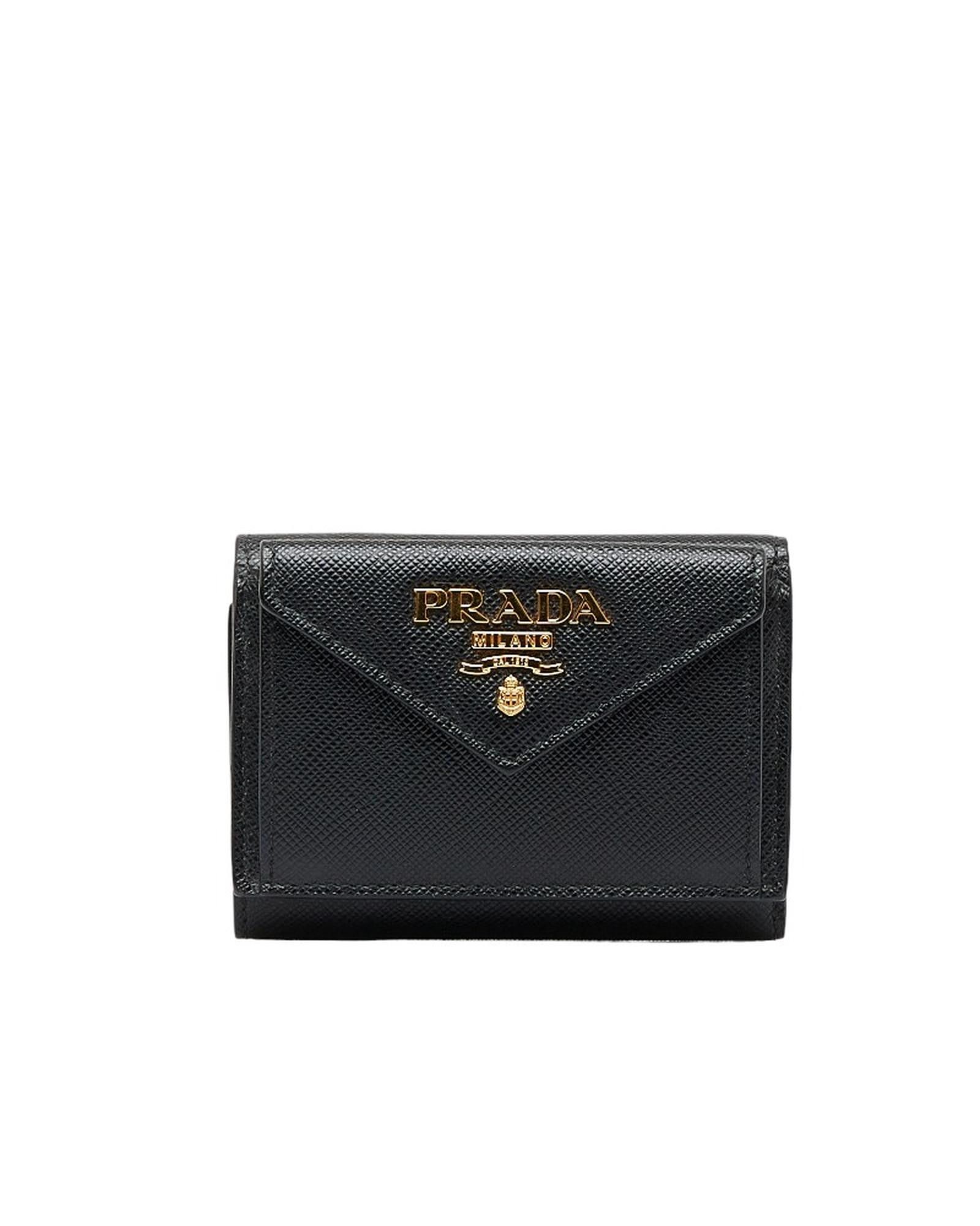 Prada Prada Saffiano Leather Trifold Compact Wallet | Grailed