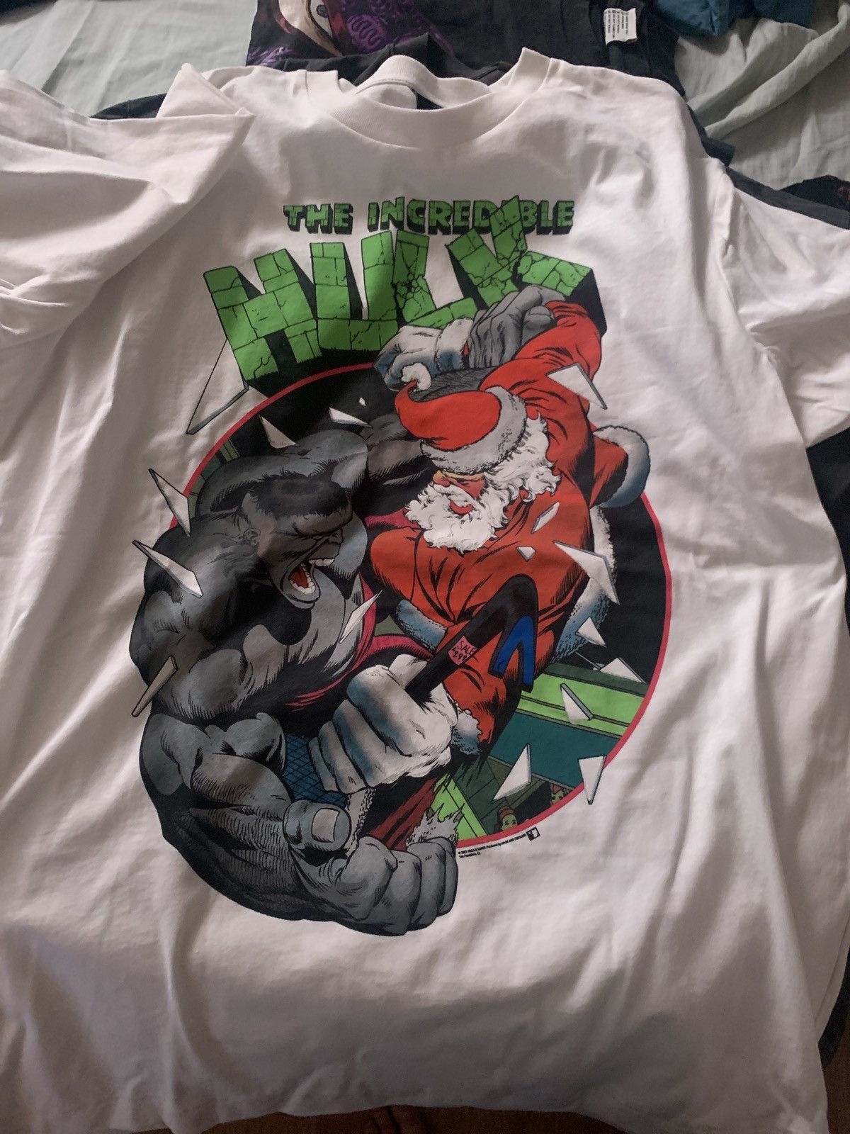 Marvel Comics Hulk vs Santa by MaskandDisguised | Grailed