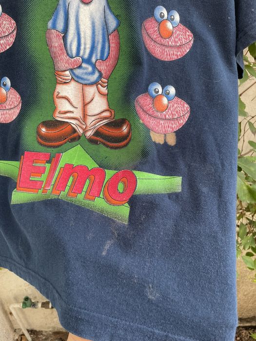 Vintage 90s Sesame Street Elmo Mexican Bootleg Tee | Grailed