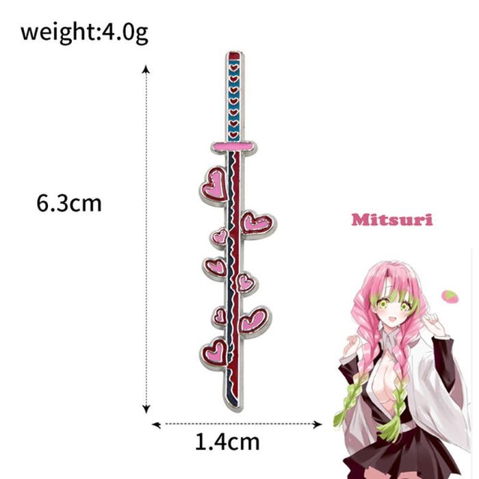 State Street Demon Slayer Hashira Mitsuri Sword Enamel Pins | Grailed