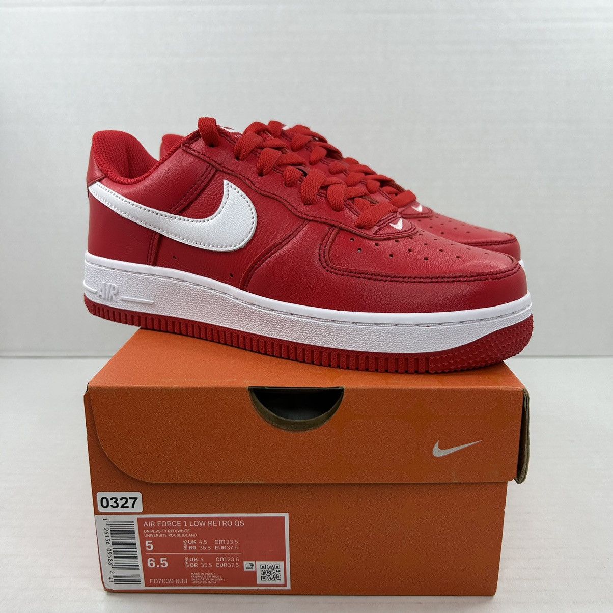 Nike Nike Air Force 1 Red Size M5/W6.5 | Grailed