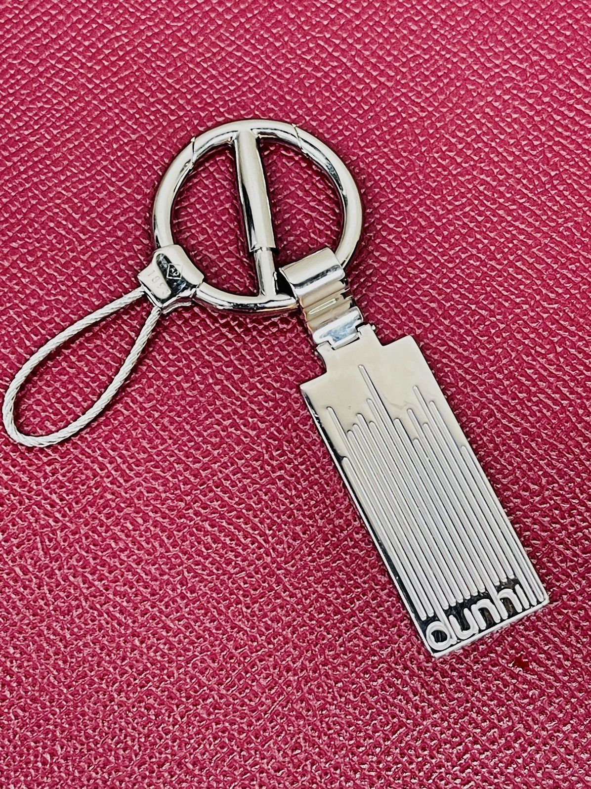 Alfred Dunhill Dunhill silver key fob key chain logo | Grailed
