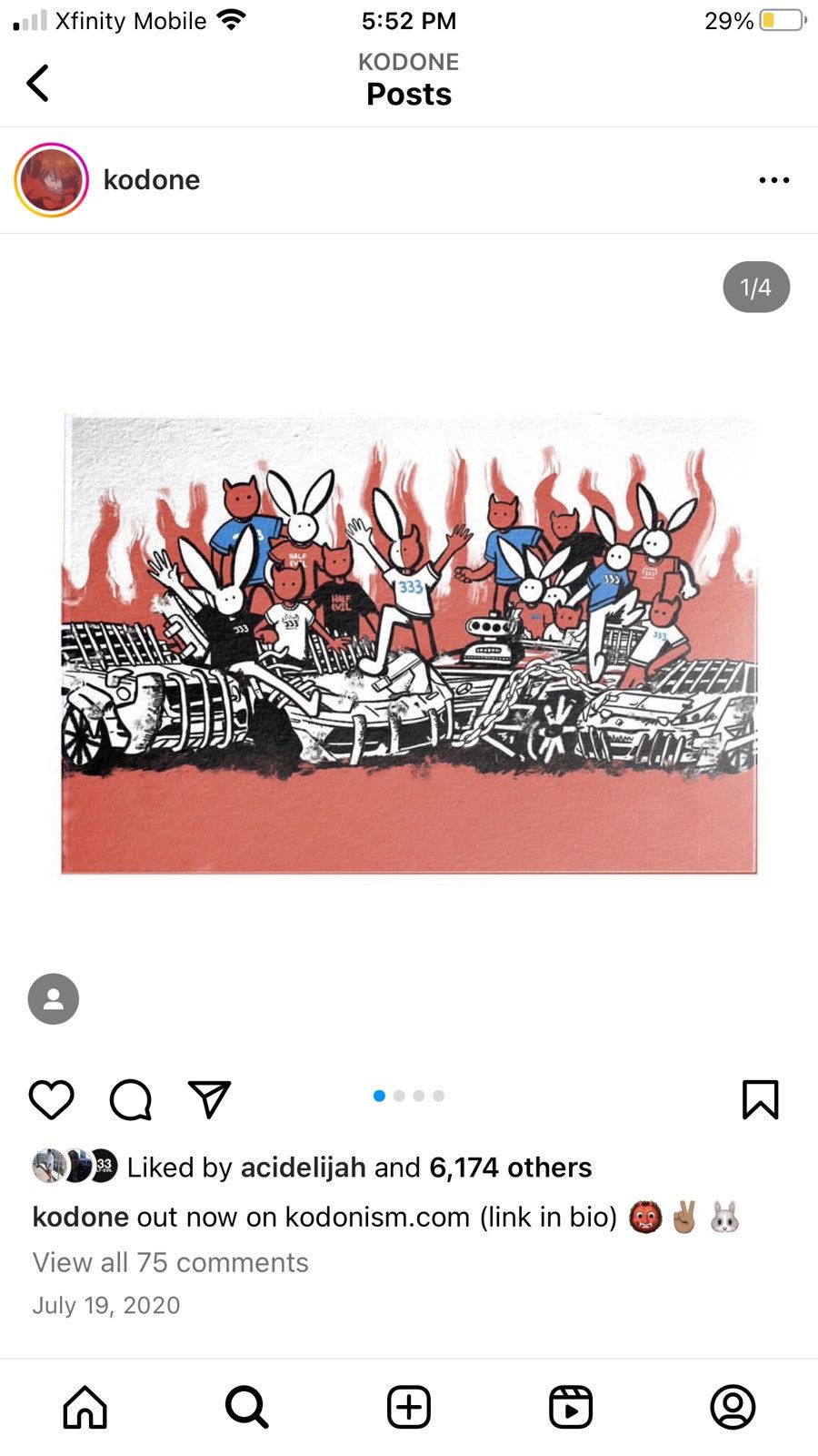 Half Evil Half Evil x Kodone Poster | Grailed