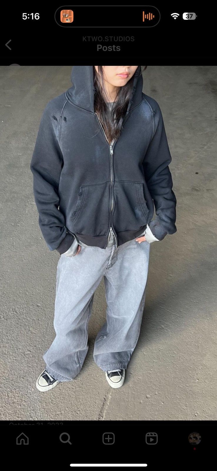 K-Two Studios KTwo Studios Baggy Denim V2 Grey | Grailed