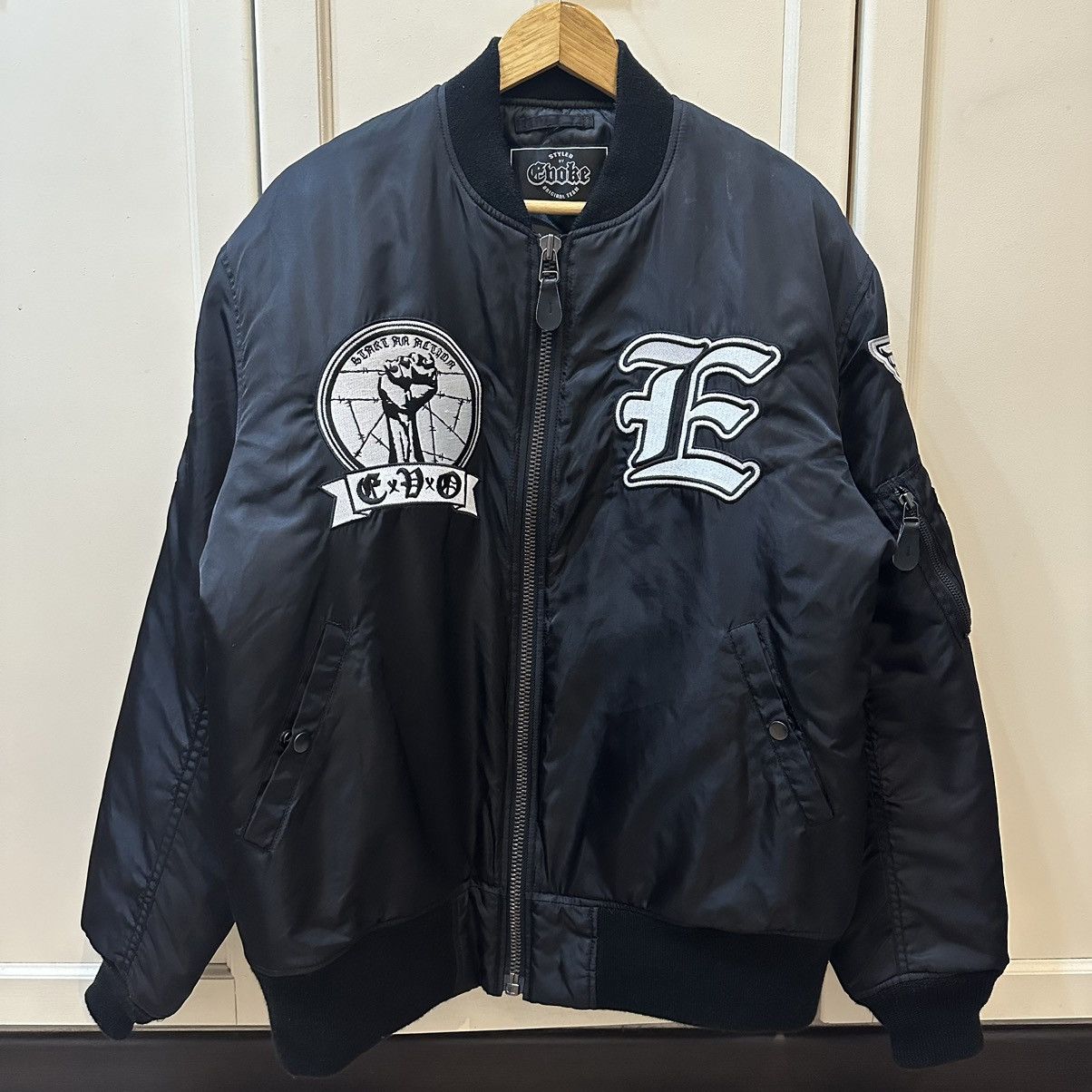 Japanese Brand Bounty Hunter X Evoke Mackdaddy Reversible Bomber Jacket ...