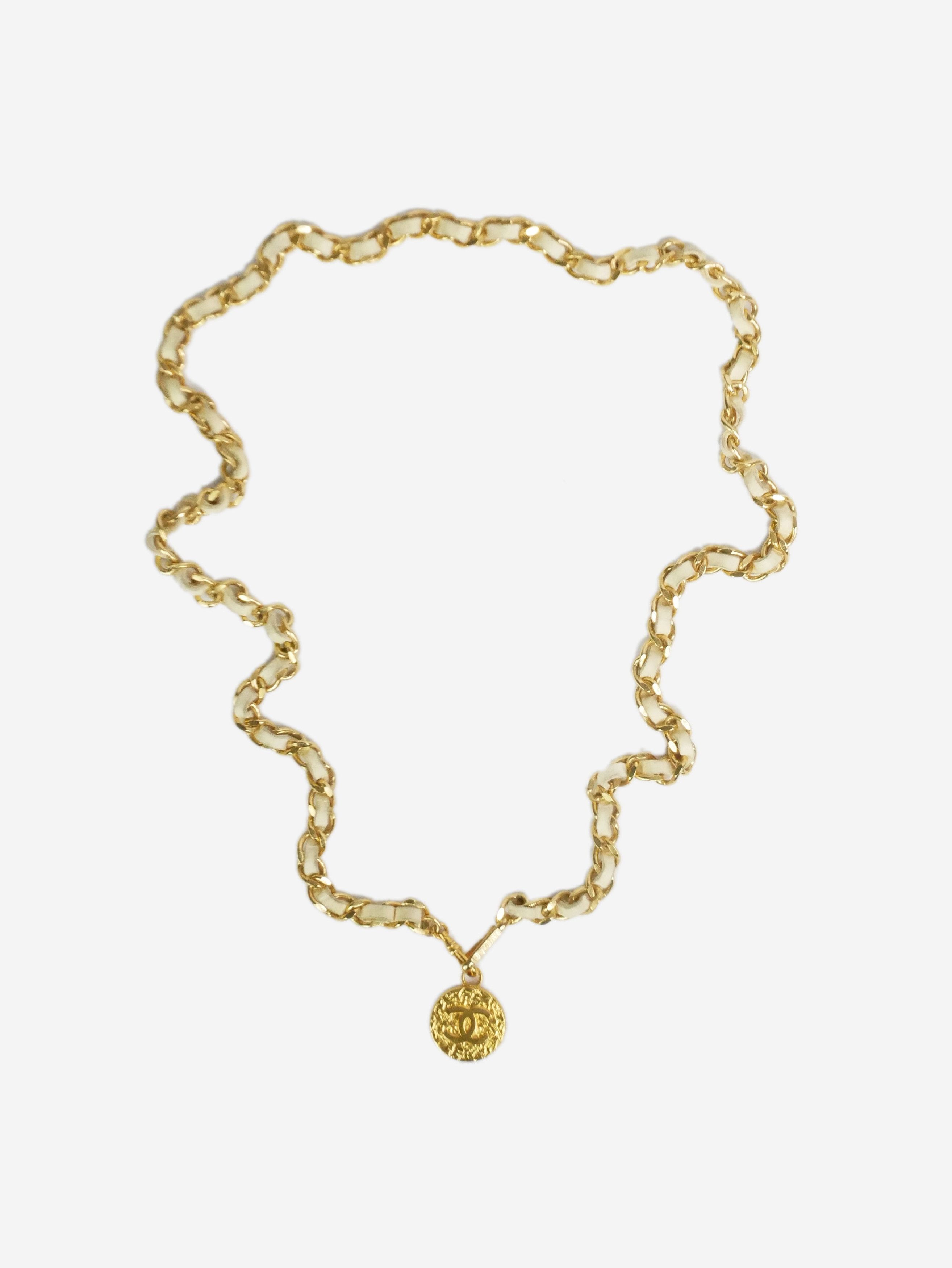 Chanel Gold Coco medallion chain belt | Grailed