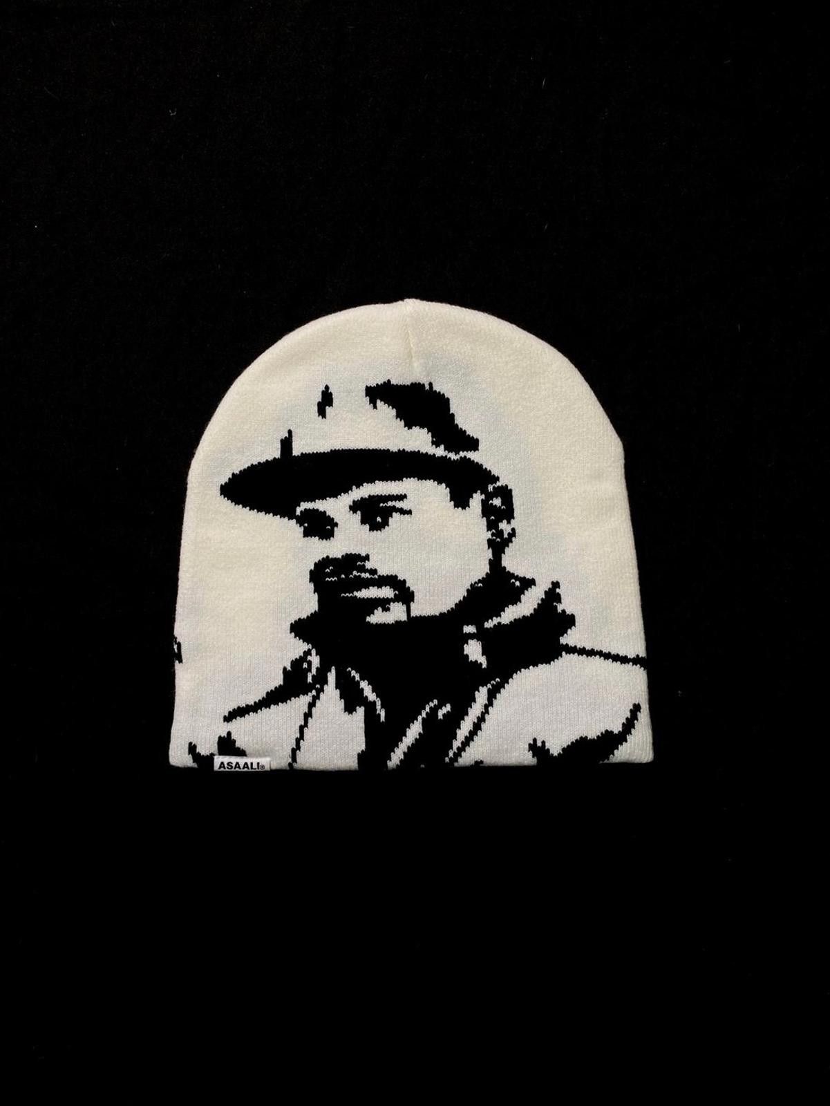 Asaali Rare Asaali Cartel Skully No Cuff Knit White Beanie Hats OS ...