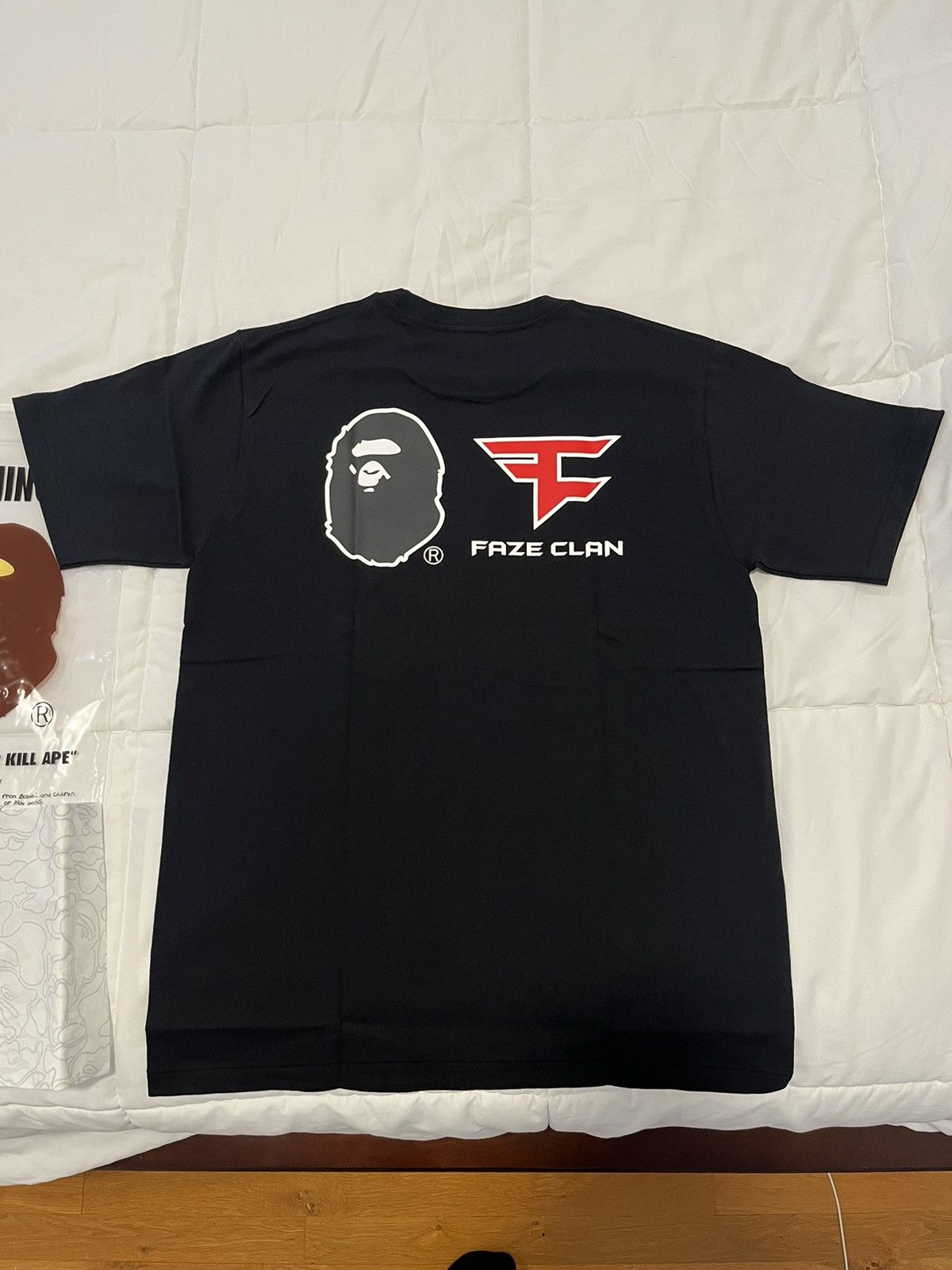 Bape Bape x Faze Clan Tee Black | Grailed