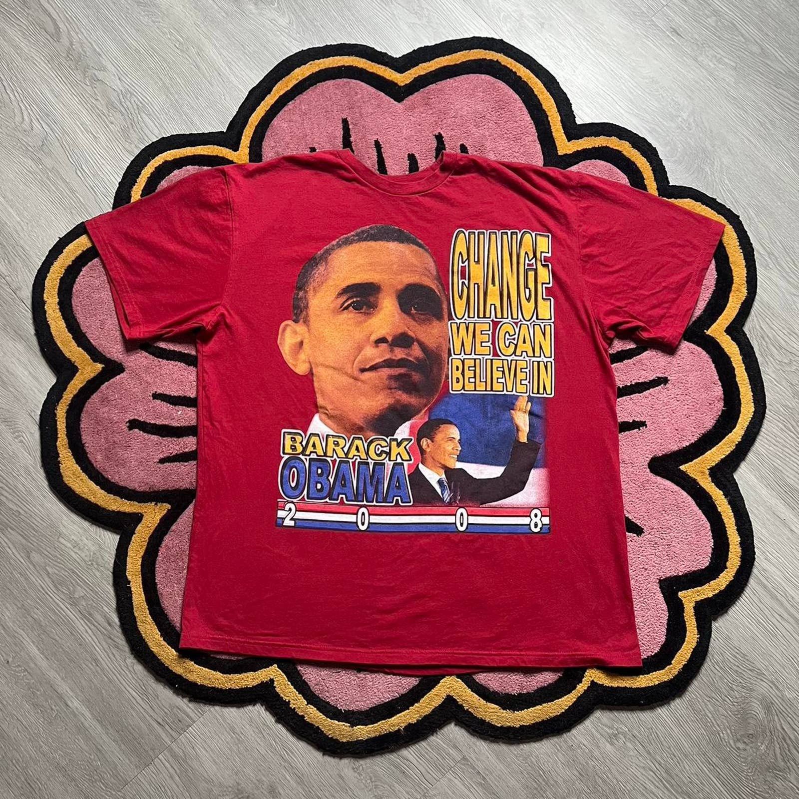 Vintage Vintage Barack Obama Change We Can Believe Graphic T-shirt ...