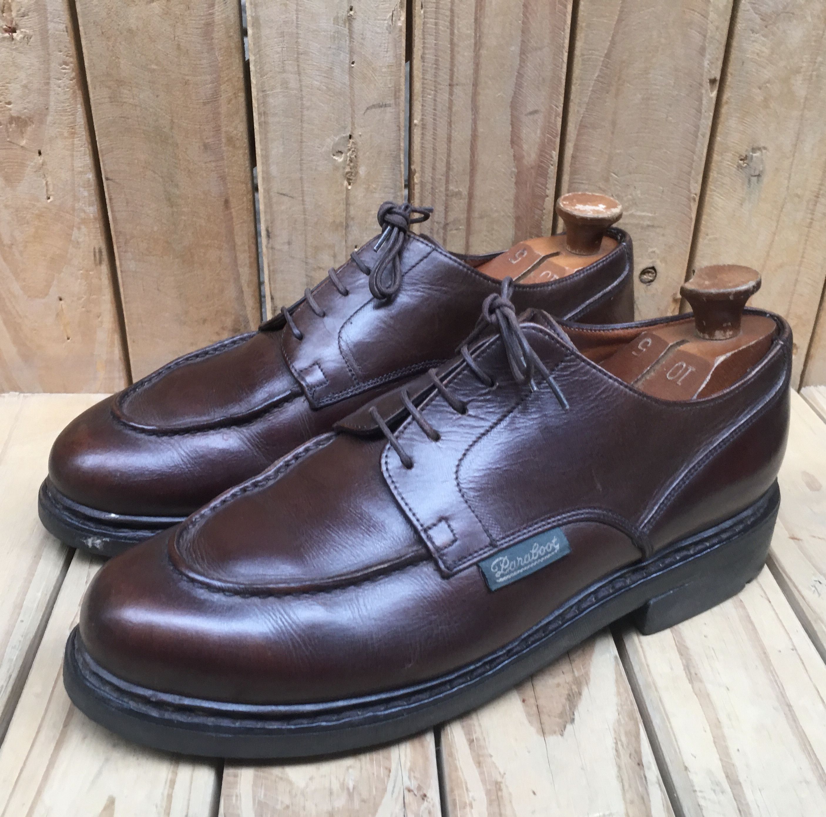 Paraboot Paraboot chambord Brown Calf Skin Leather Mens Shoe Uk 9 F | Grailed