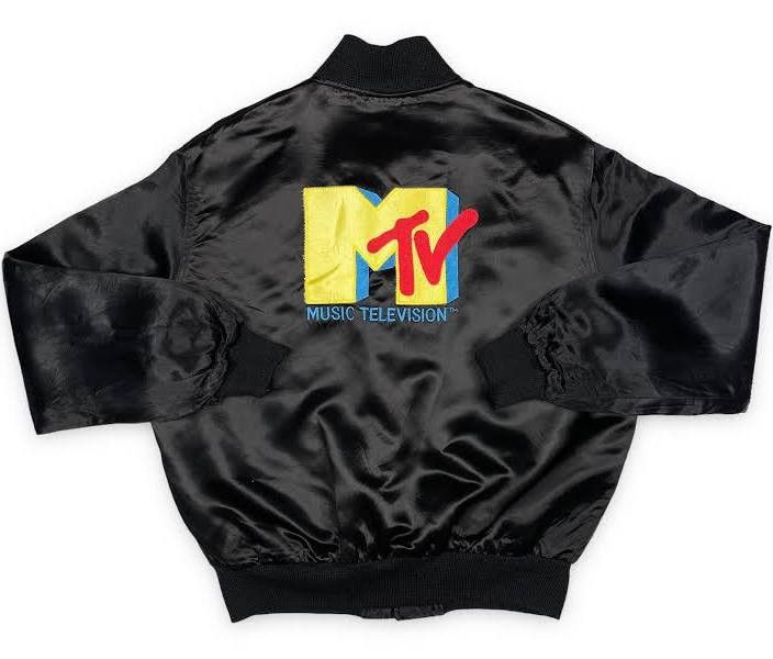 Mtv Vintage 80’s MTV Satin Bomber Jacket | Grailed