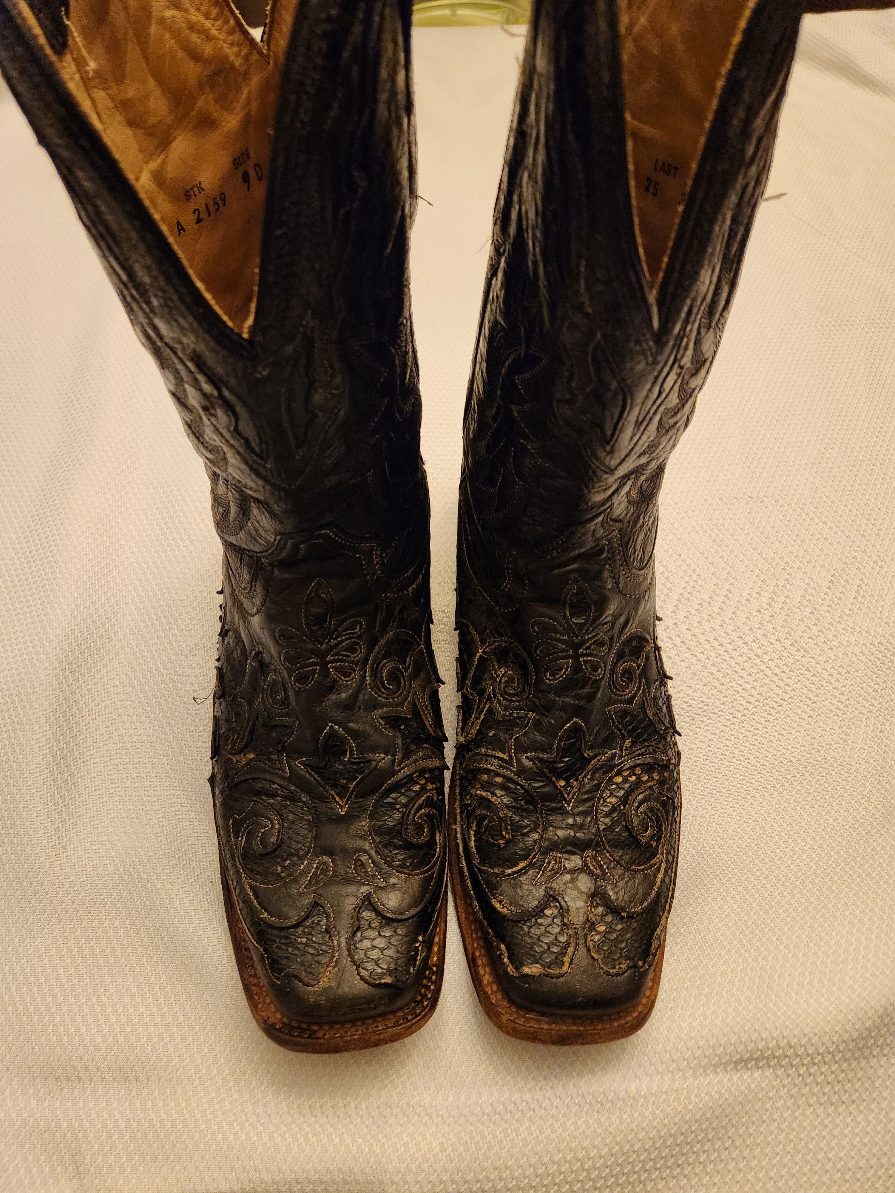 Corral Vintage Reptile Inlay/Leather Overlay Western Boots | Grailed
