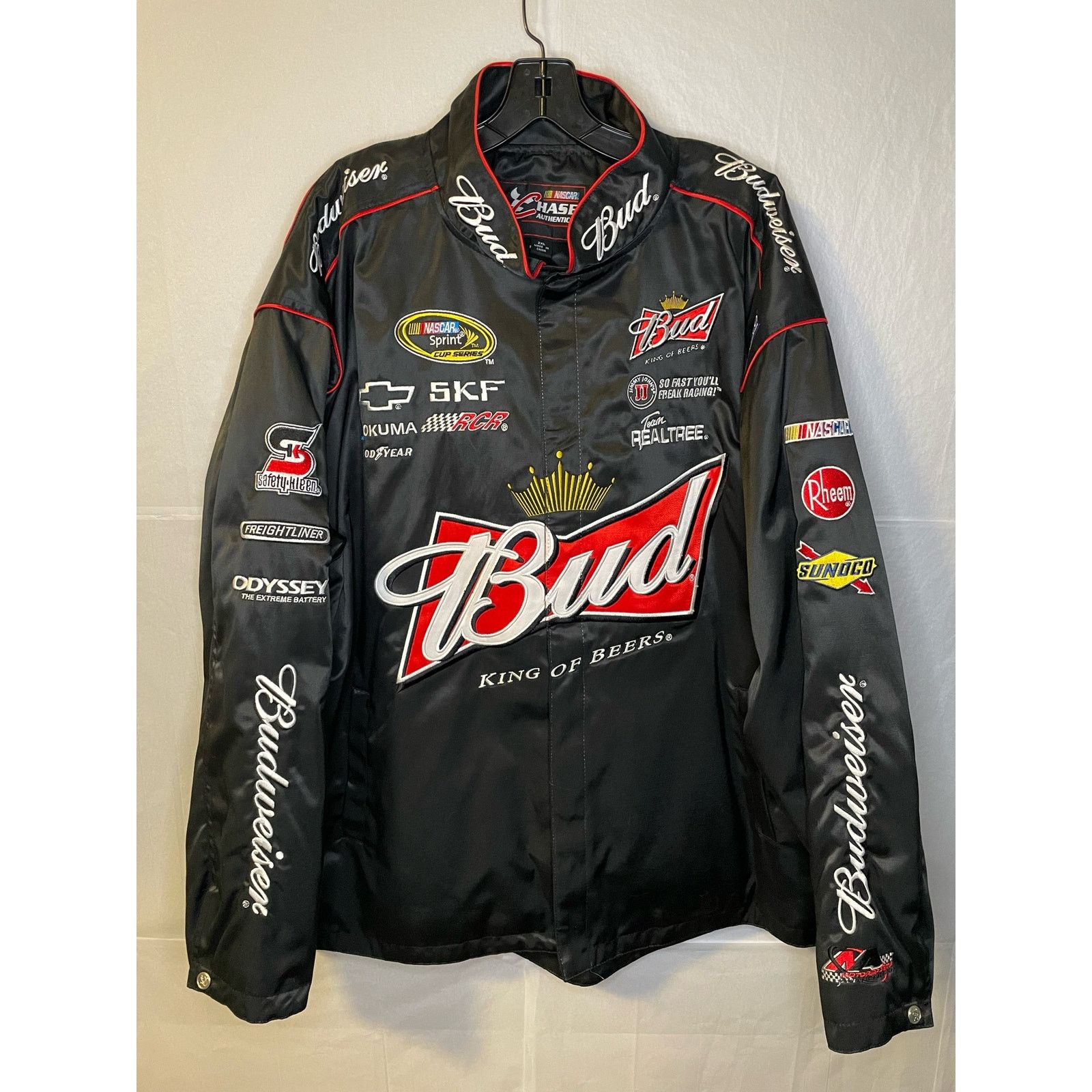 Chase Authentics NASCAR Jacket Black Kevin Harvick Racing Budweiser ...