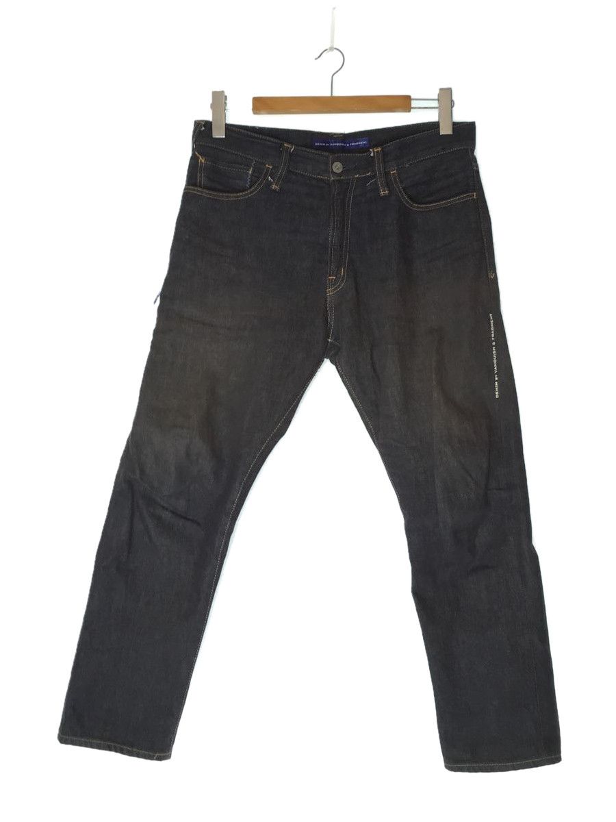 Vanquish Denim NON WASH LOW CROTCH CROPPED Cotton Navy | Grailed