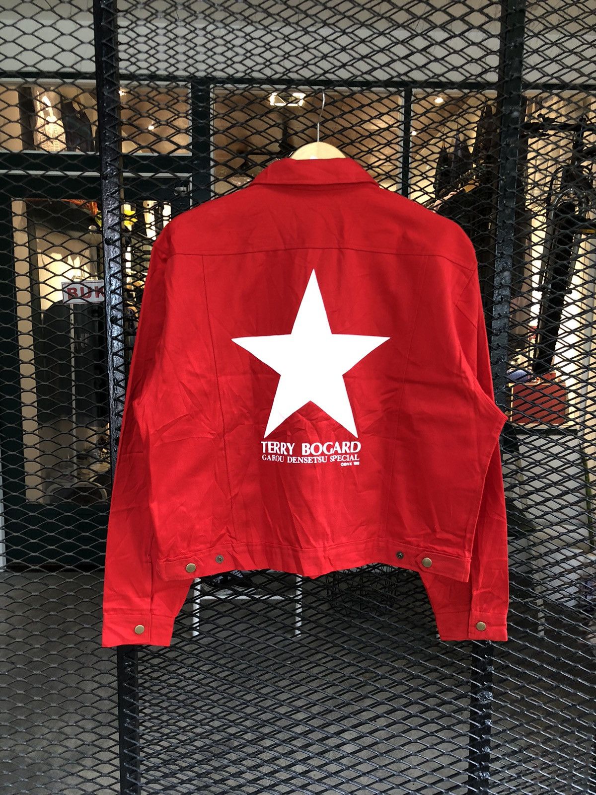 Nintendo RARE!! VINTAGE TERRY BOGARD FATAL FURY DENIM JACKET | Grailed