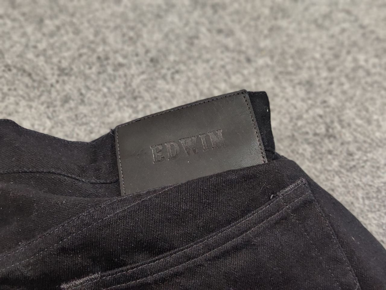 Edwin Edwin Tokyo Japan Slim Tapered black Selvage Denim Jeans | Grailed