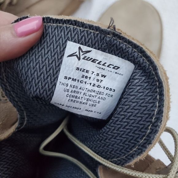 Vintage U.S. Army Wellco Military Aviator & CVC Desert Sz 7.5W Boots ...