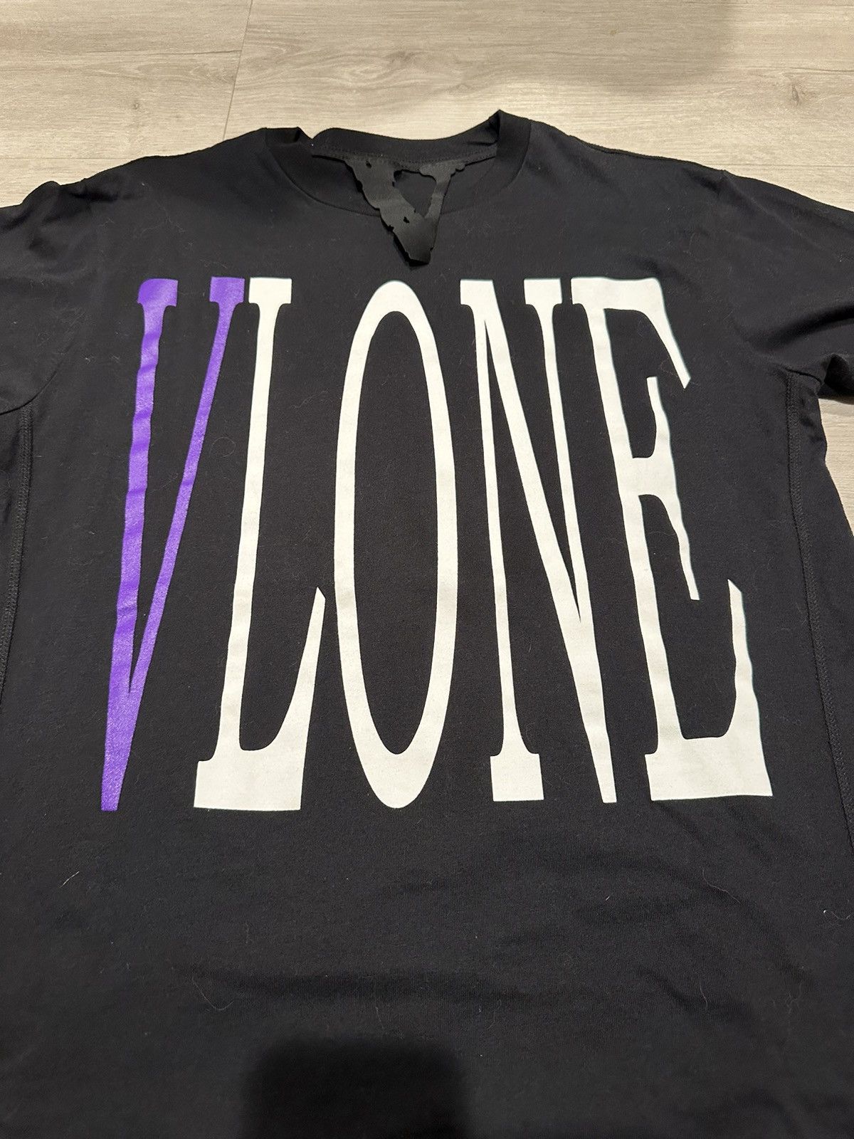 Vlone Rare OG Vlone Shirt black and Purple Size M | Grailed