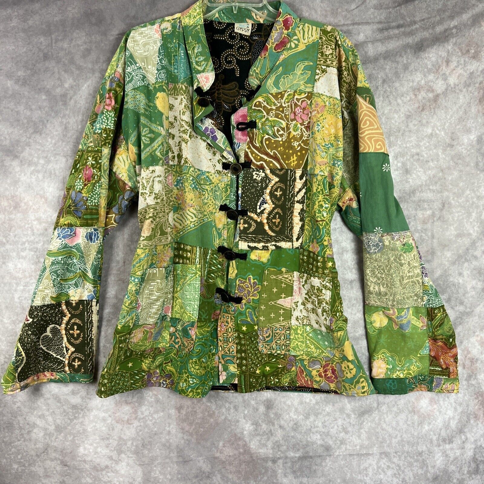 Other Jaded Gypsy Patchwork Kimono Jacket Short XL 2x Bell Sleeve | Grailed